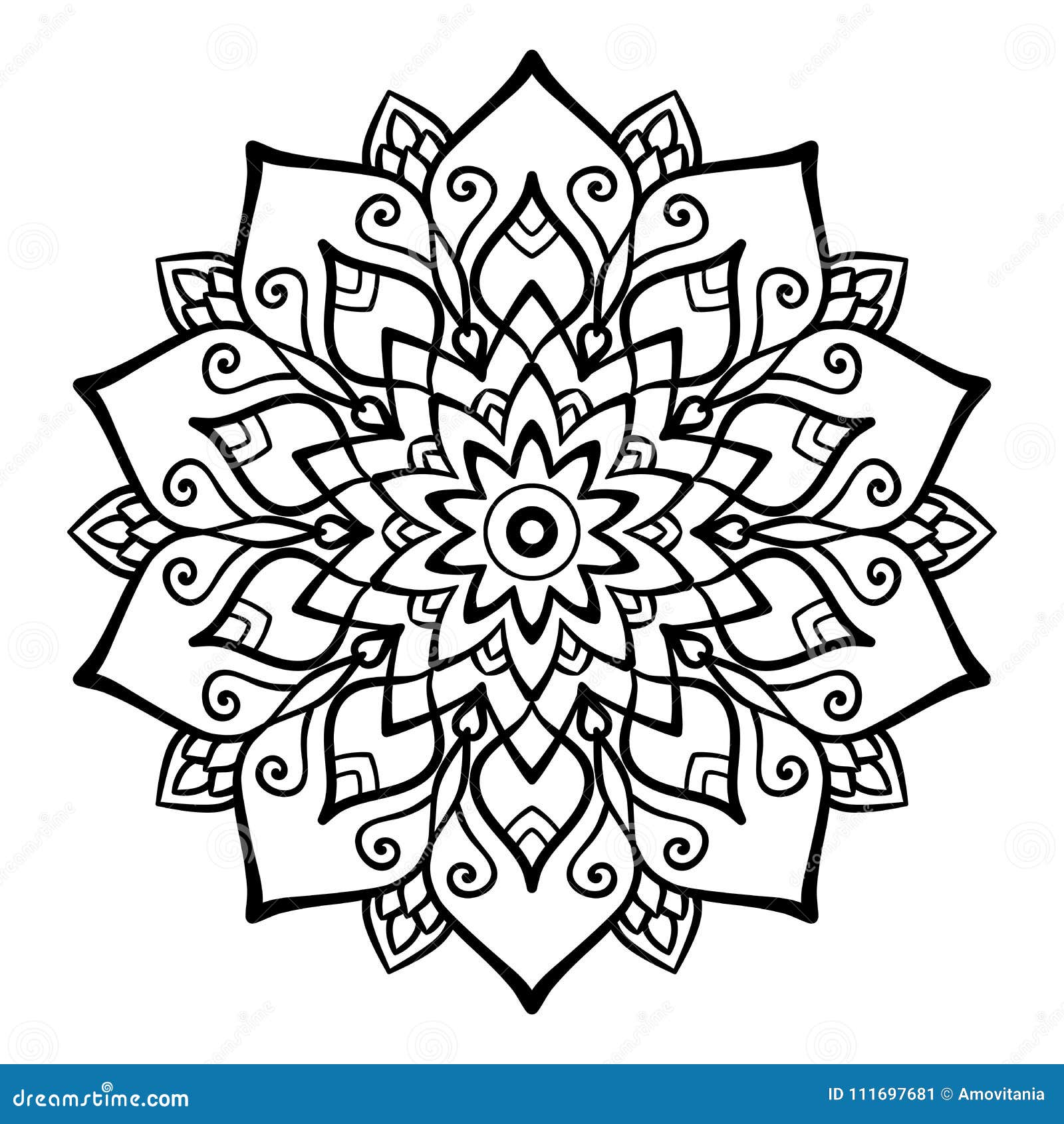 Mandala Vector Design Element Vektor Abbildung - Illustration von ...
