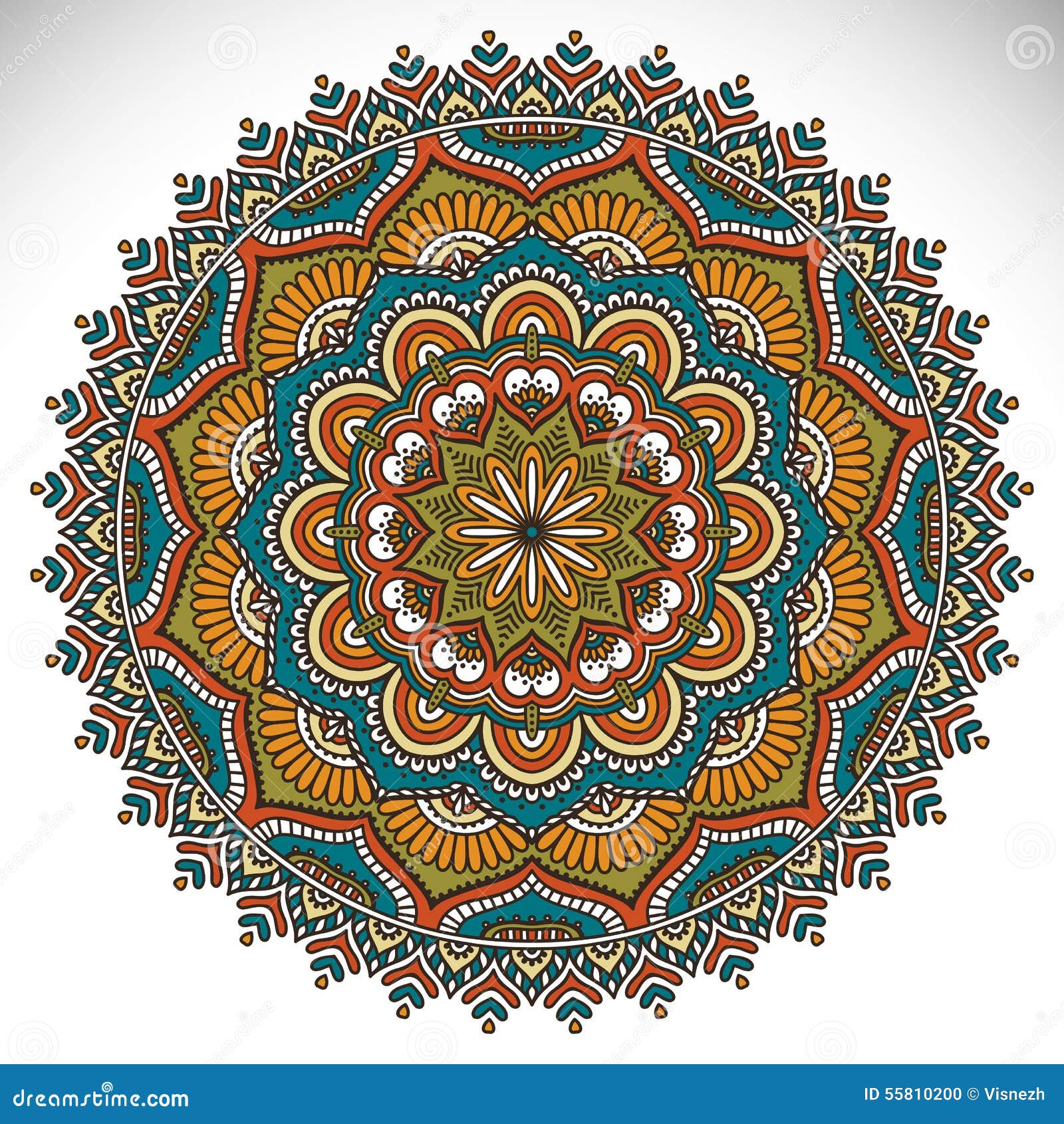 Vector Mandala Sacred Geometry Illustration | CartoonDealer.com #81038667