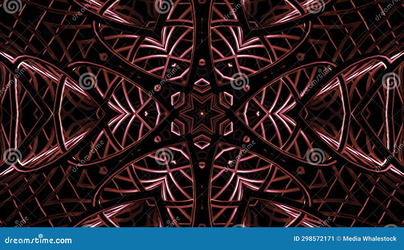 Mandala Vibrates with Lines. Design. Vibrating Animation of Moving ...