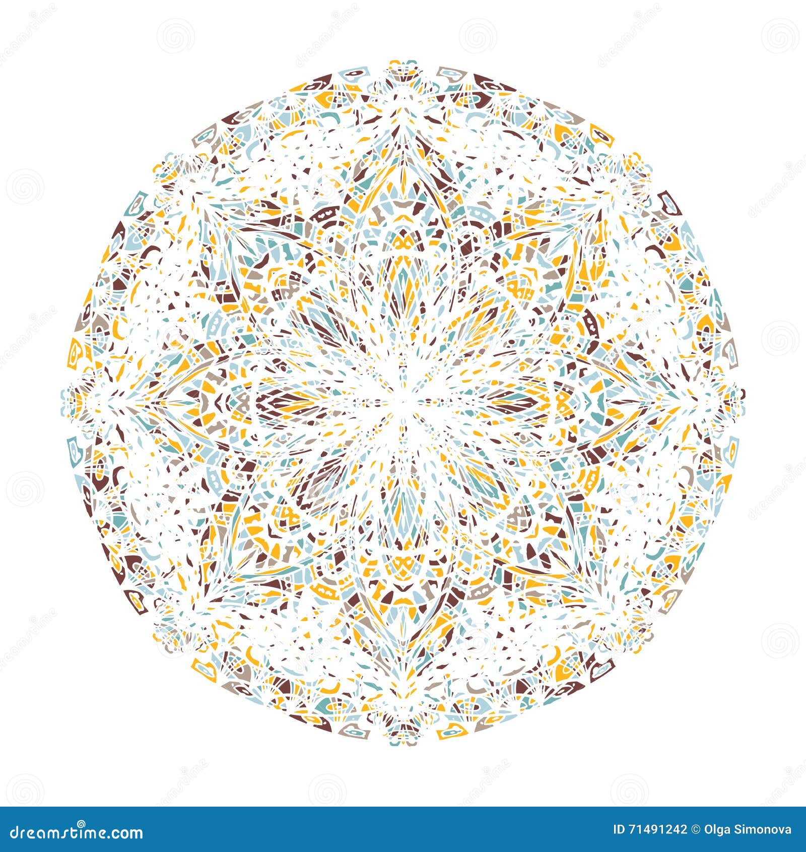 Mandala. Vintage Decorative Elements Stock Illustration - Illustration ...