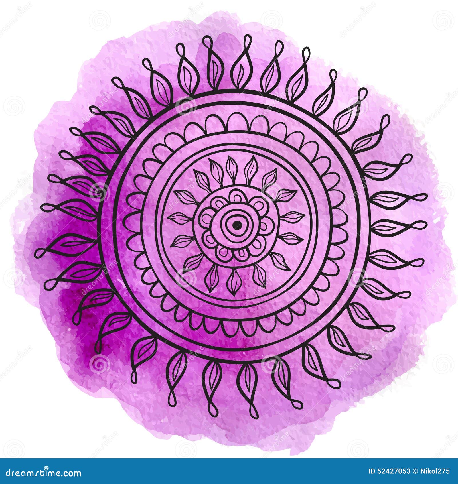 Mandala Violet Stock Illustrations – 7,748 Mandala Violet Stock ...