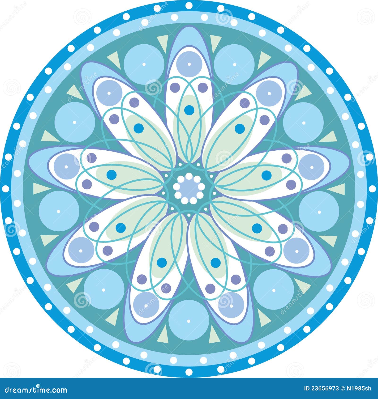 Mandala_water stock vector. Illustration of pattern, water - 23656973