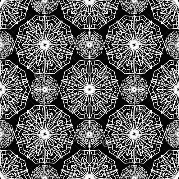 Mandala of White Color Large and Medium Size in the Form of a Pattern ...