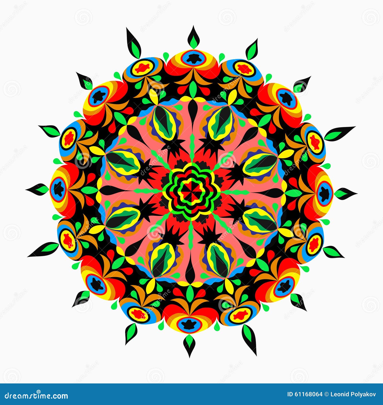 Mandalas Collection. Round Ornament Pattern Stock Vector - Illustration ...