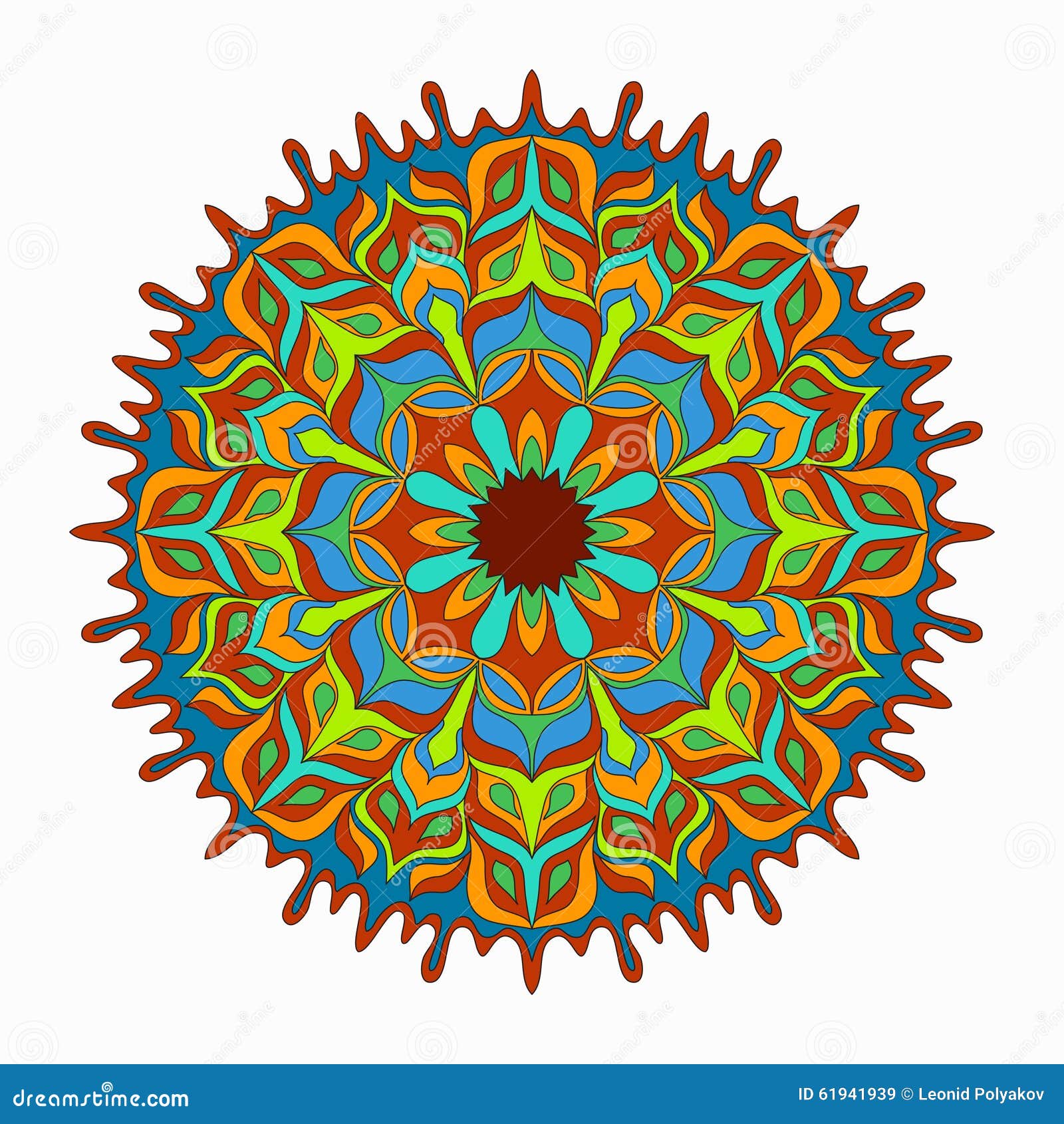 Mandalas Collection. Hand Drawn Background. Cartoon Vector ...