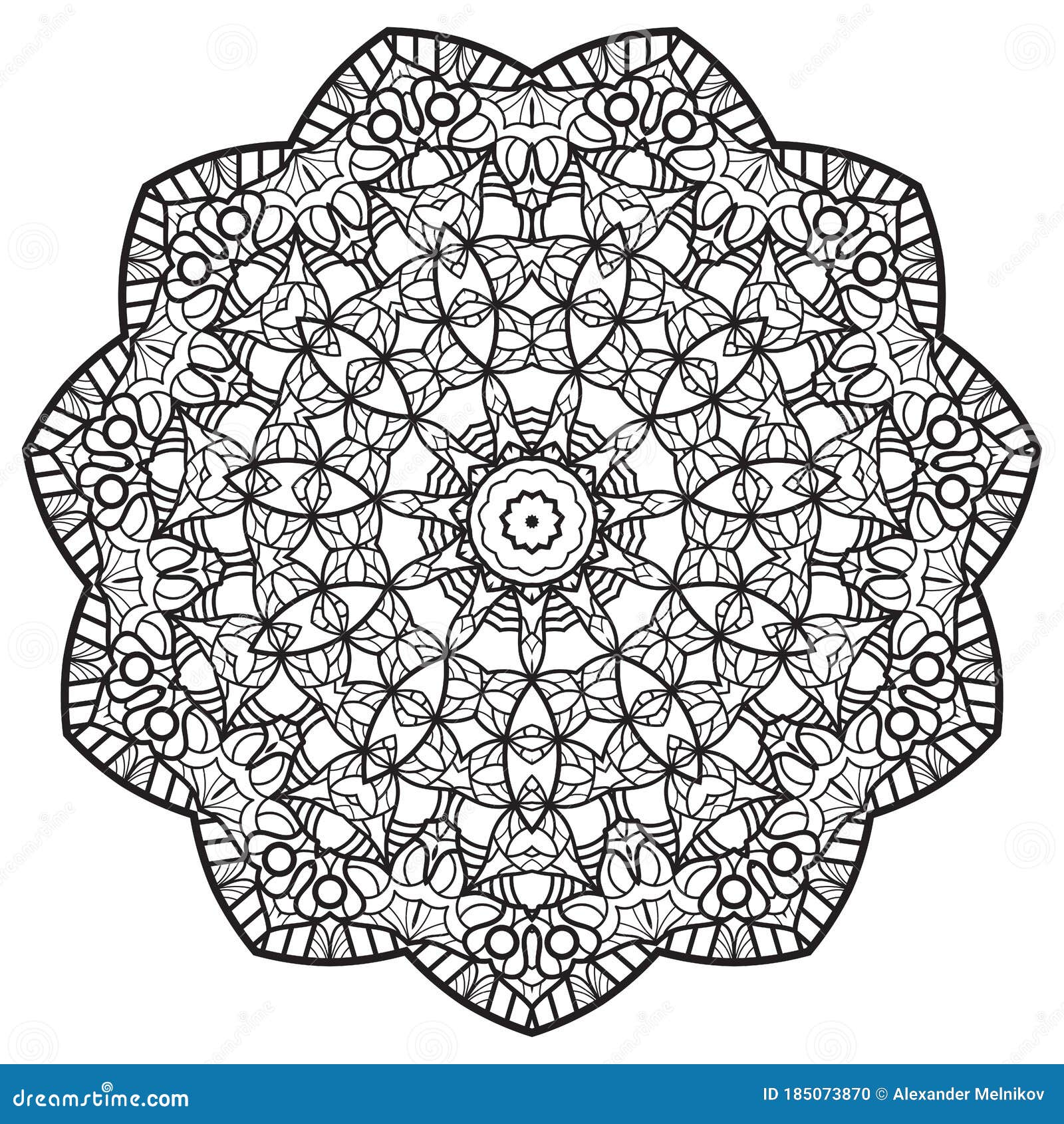 Mandalas For Coloring Book. Decorative Round Ornaments Vector ...
