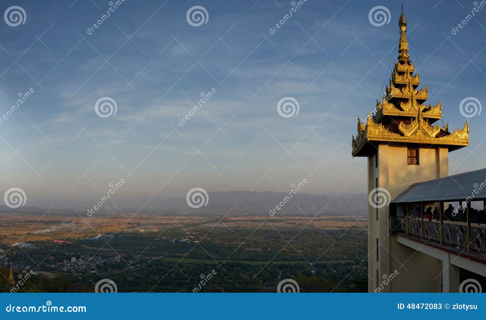 Mandalay Hill View at Sunset Stock Image - Image of light, city: 48472083