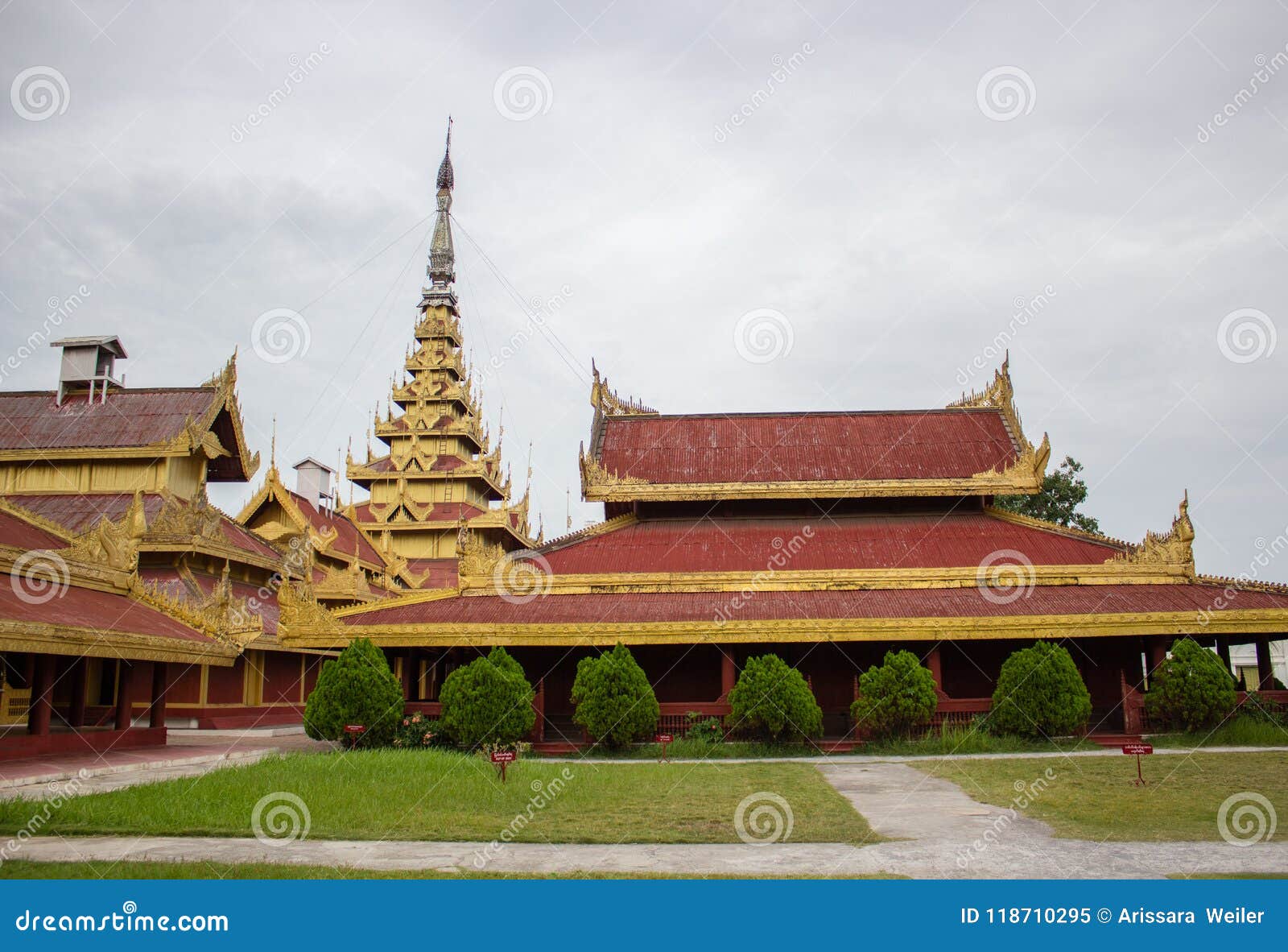 Mandalay palace compound stock image. Image of famous - 118710295