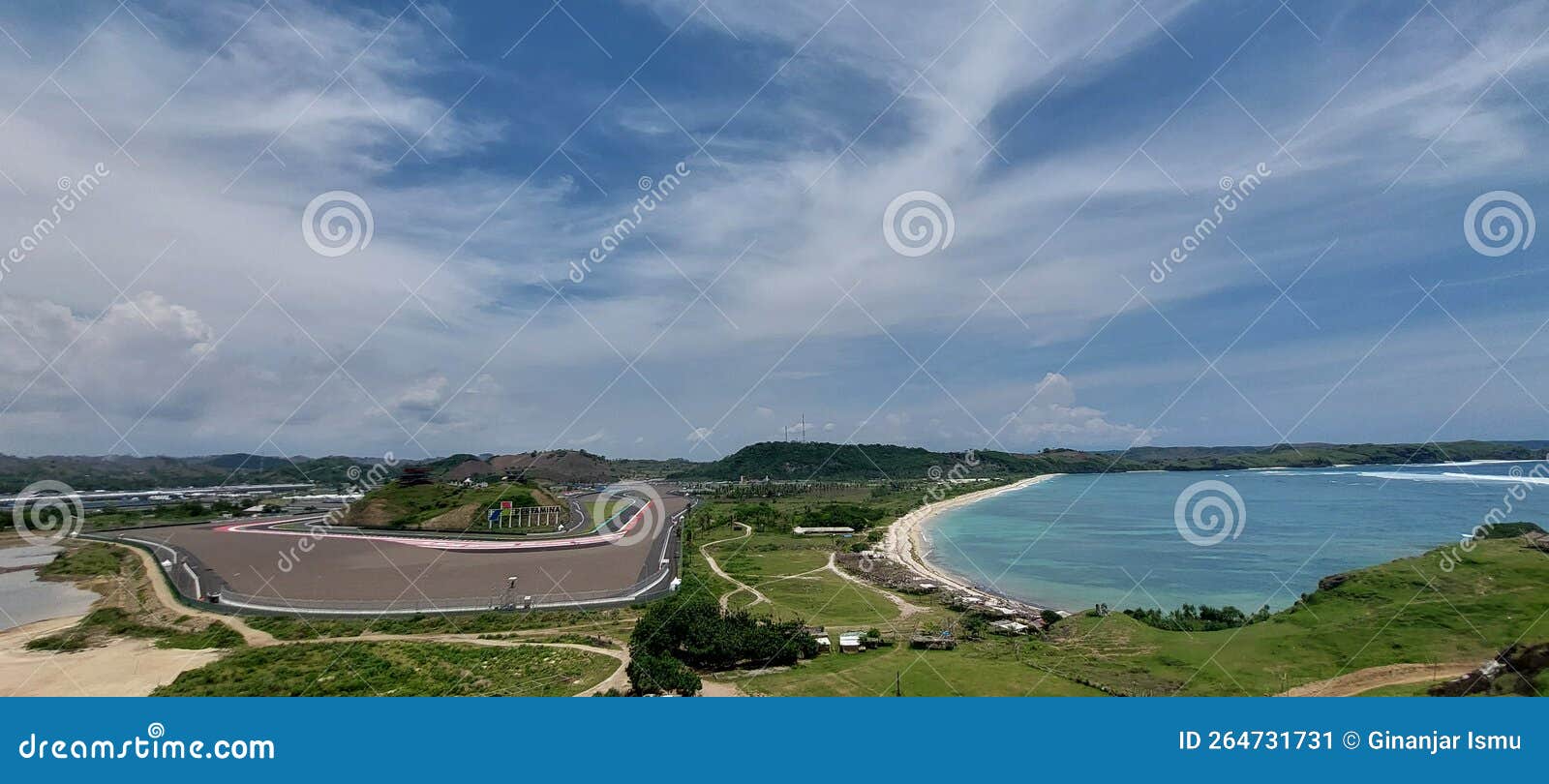 Mandalika Circuit in Indonesia and Its View Stock Image - Image of ...