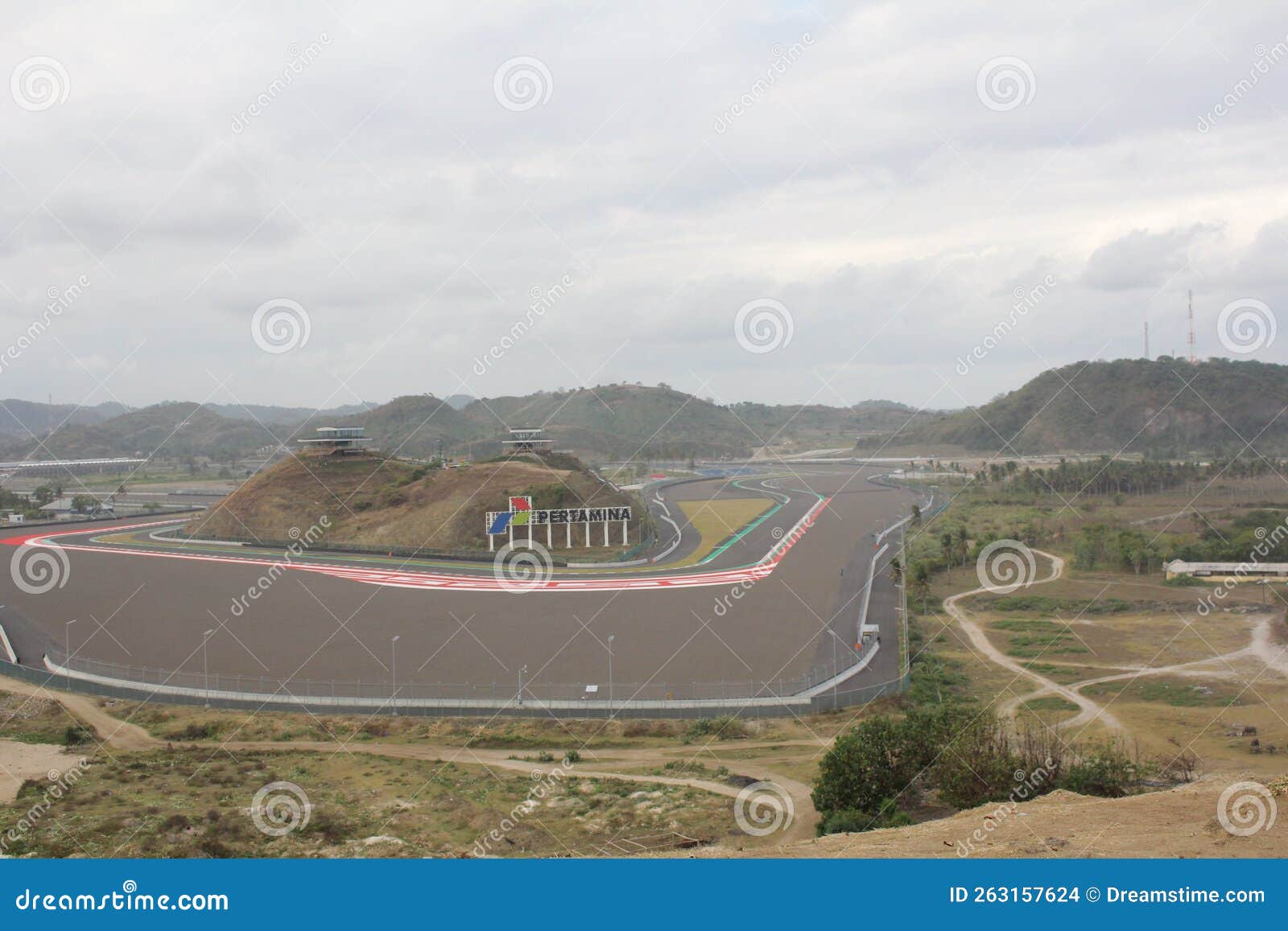 Mandalika Circuit editorial stock image. Image of view - 263157624