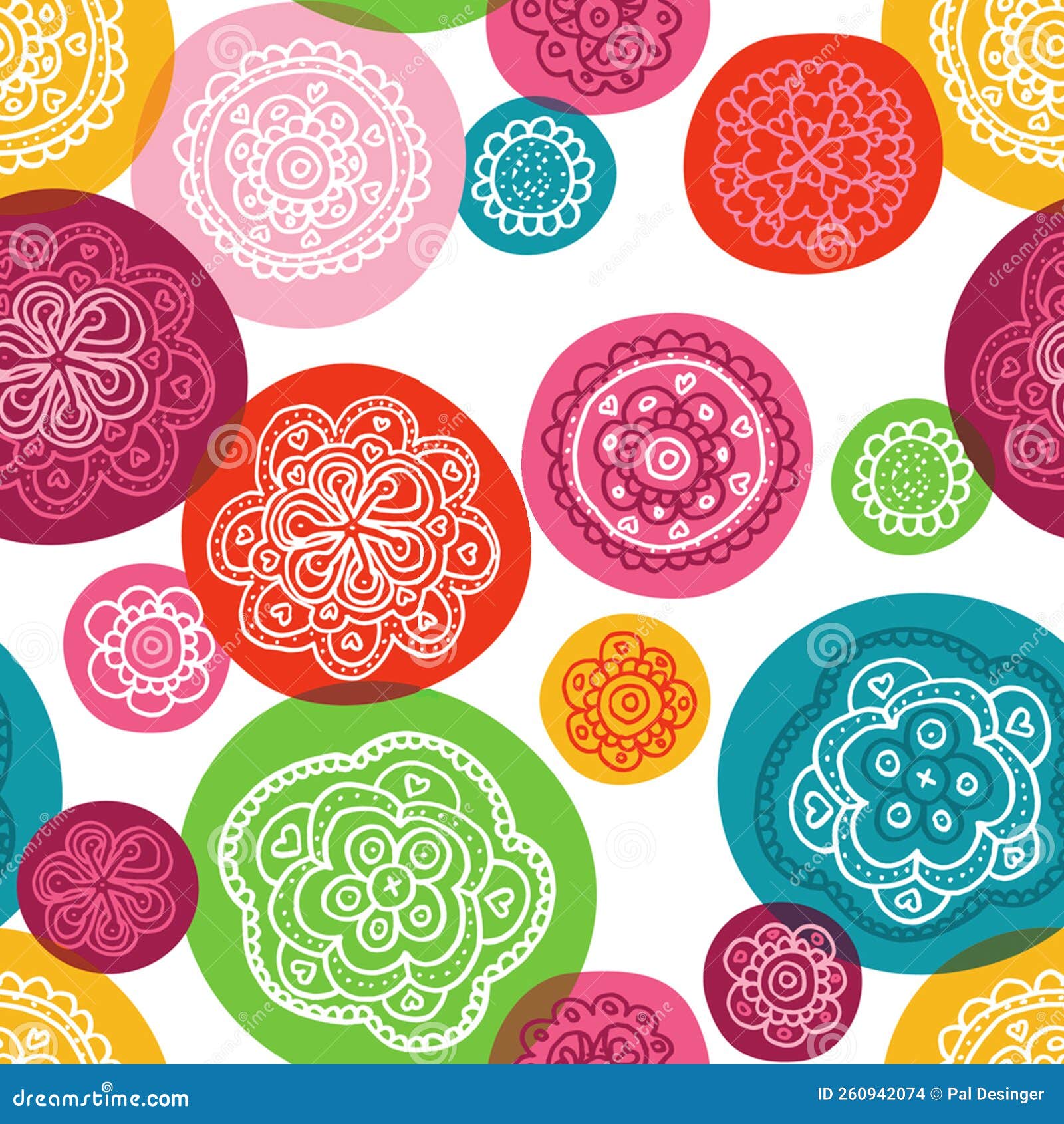 Mandana Colourfull Pattern and Bandhani Pattern Stock Illustration ...