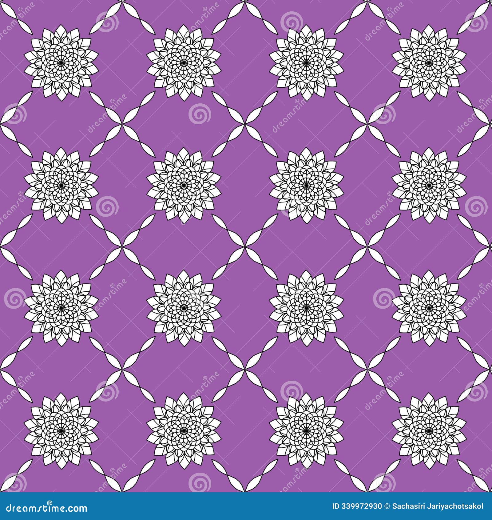 Mandara Flower for Seamless Pattern and All about Print Texture ...