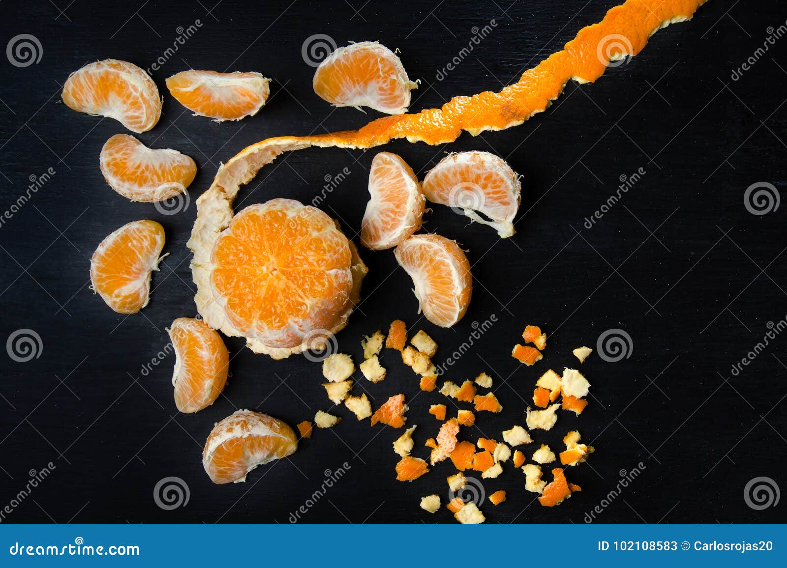 Mandarijn stock afbeelding. Image of kleur, leven, ingrediënt - 102108583