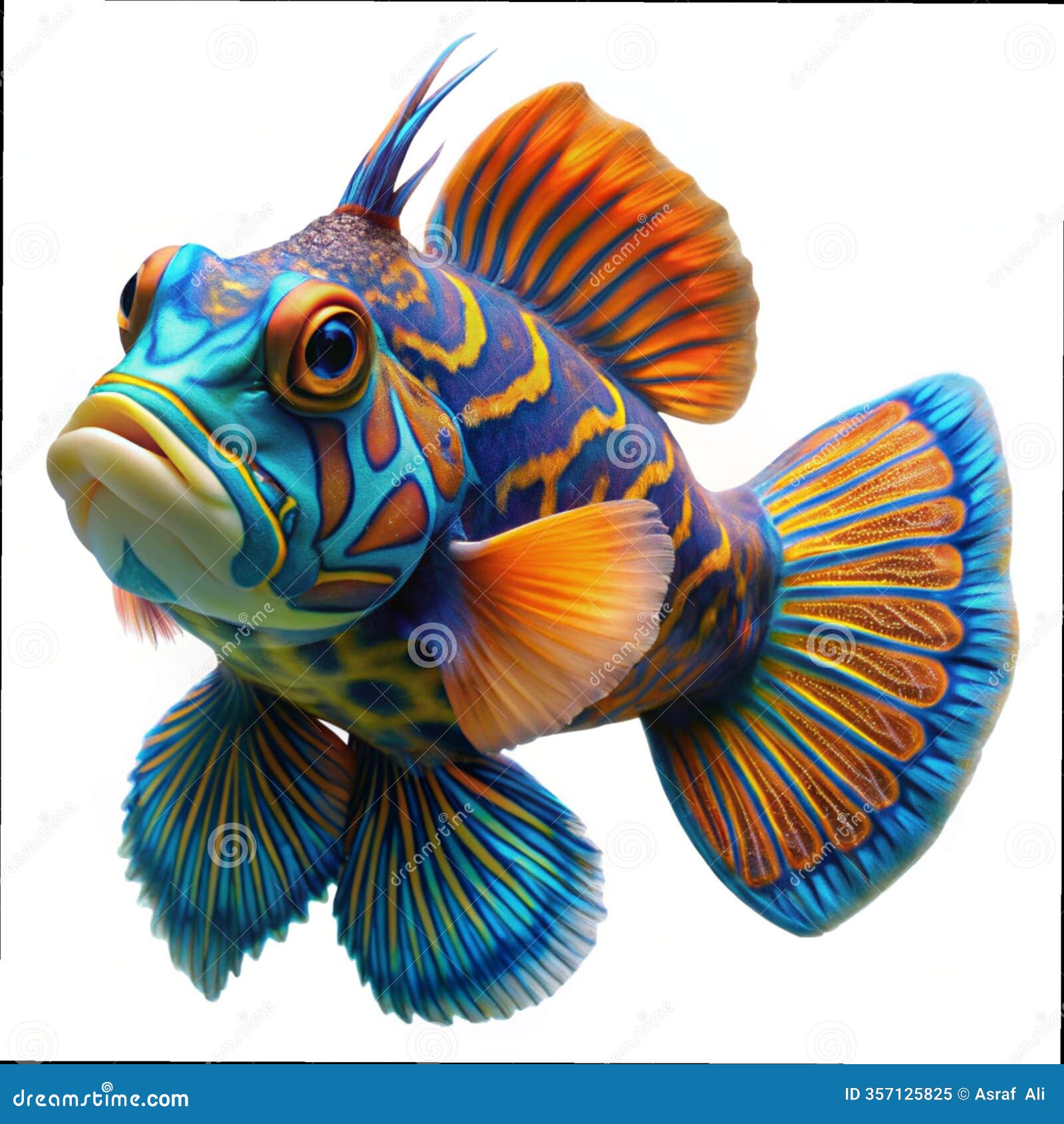 Mandarin Fish In The Coral Grotto: A Hidden Wonder AI Generated Royalty ...