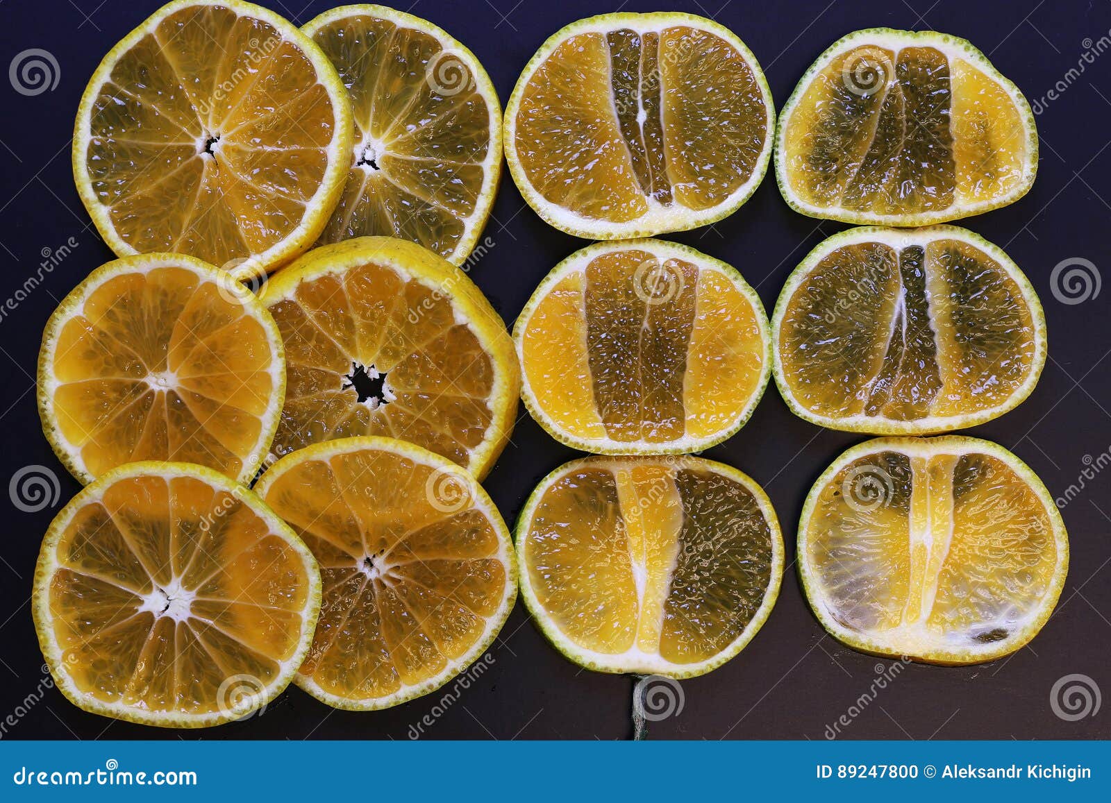 Mandarin Fruit Isolate Black Stock Photo - Image of mandarine ...