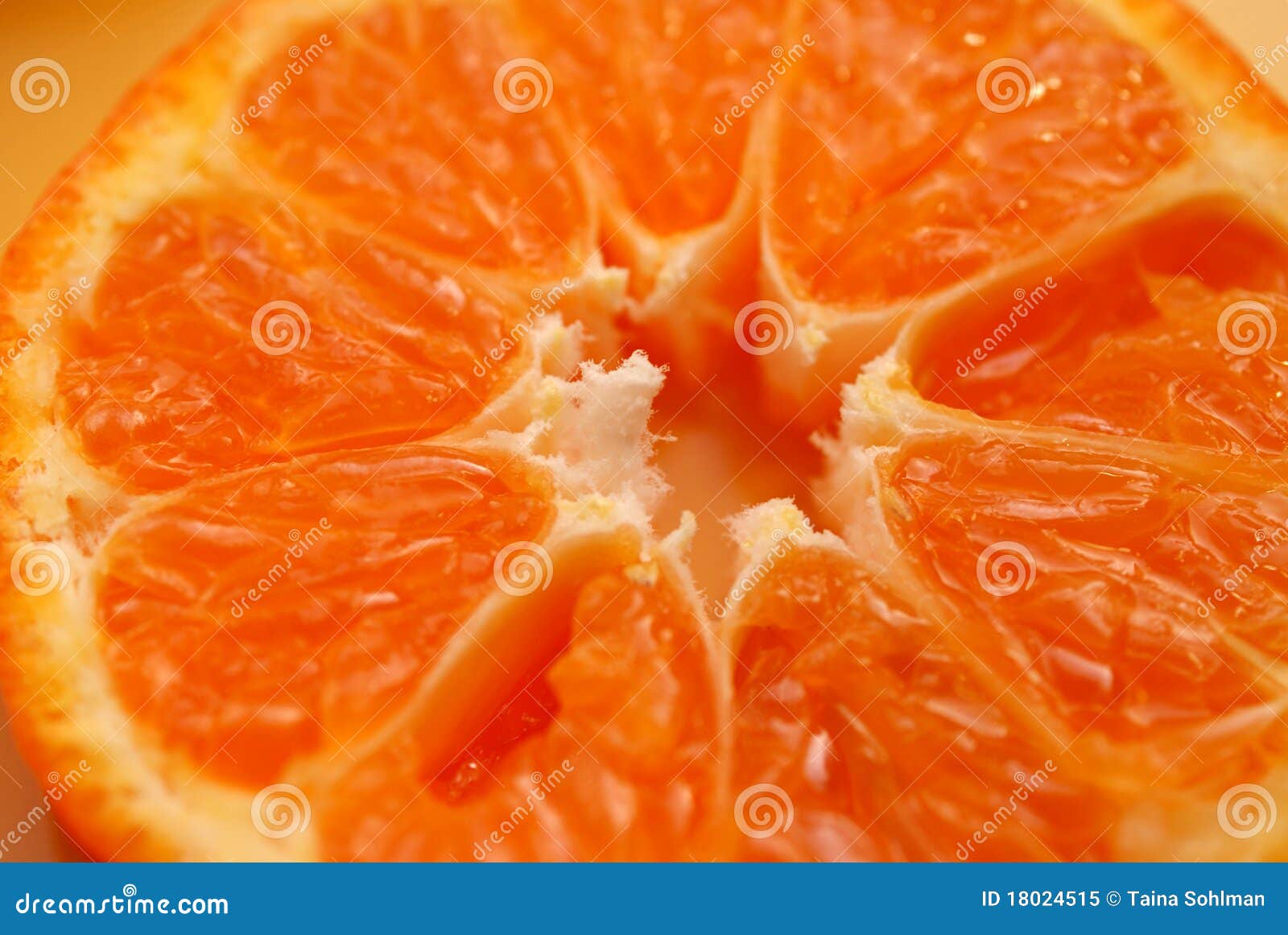 Mandarin Fruit Slice stock image. Image of orange, natural - 18024515