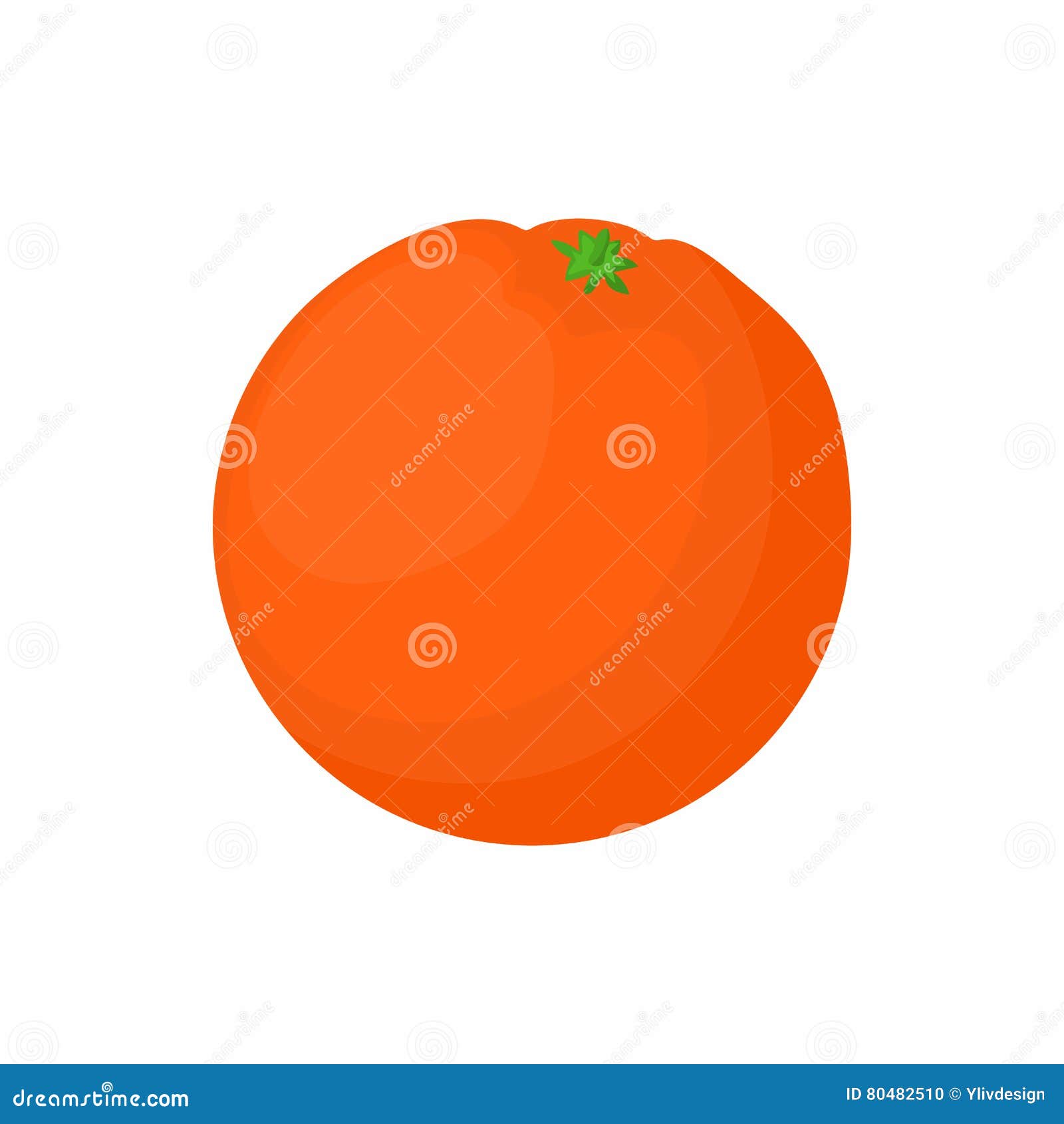 Mandarin Icon in Cartoon Style Stock Vector - Illustration of color ...