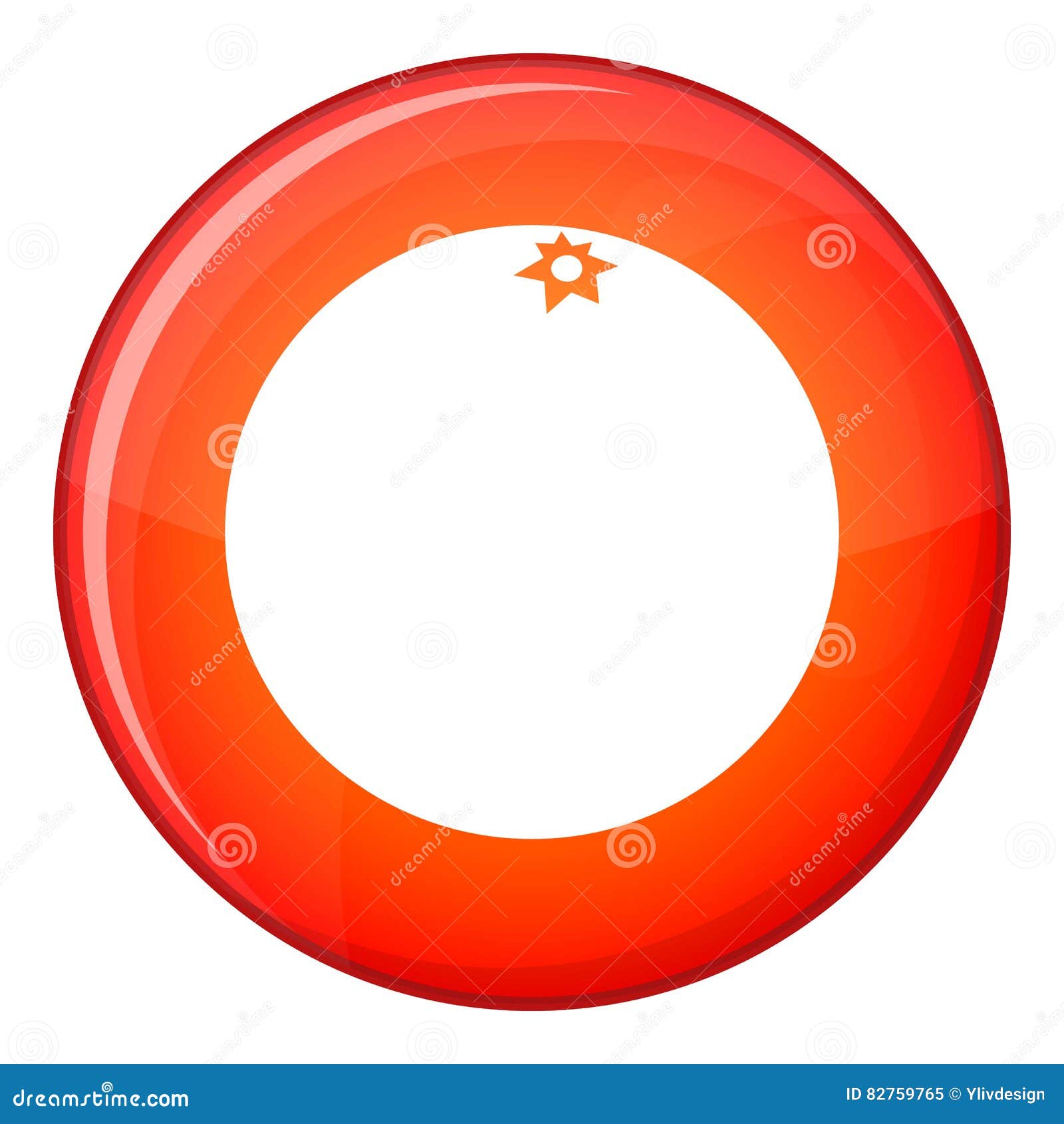 Mandarin icon, flat style stock vector. Illustration of healthy - 82759765