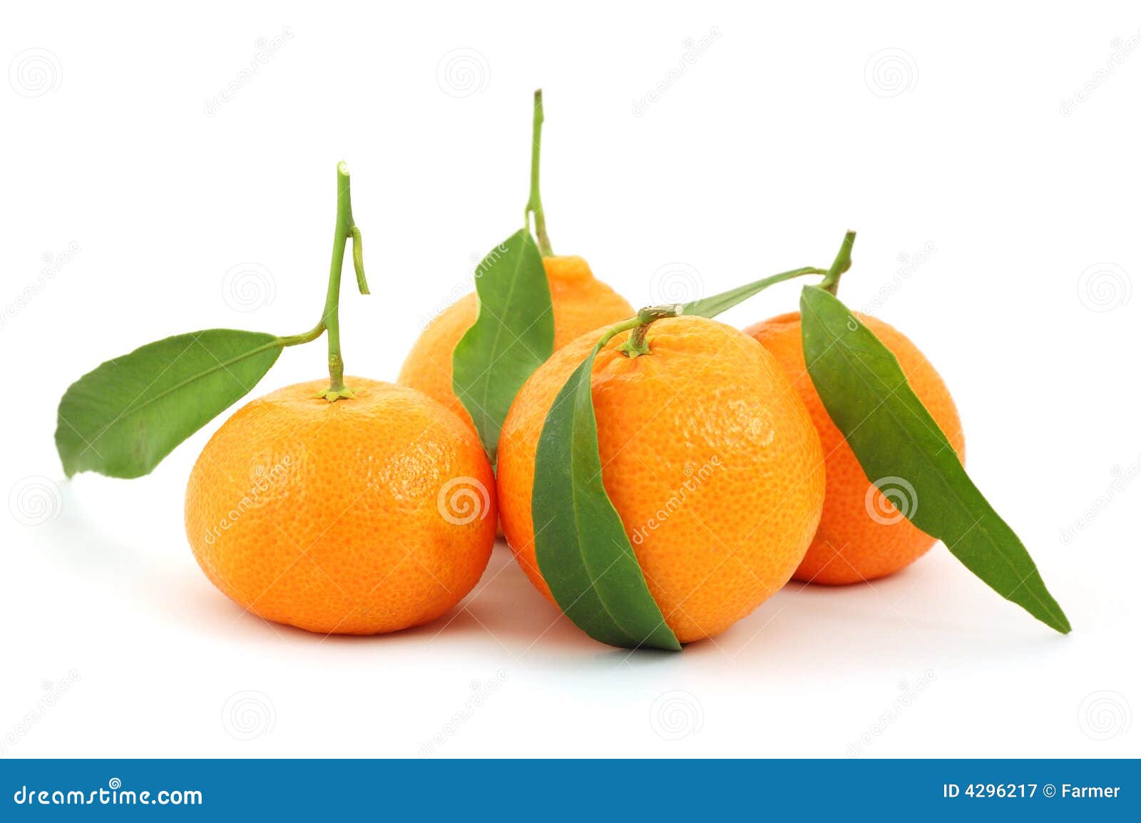 Mandarin On Isolated Picture. Image: 4296217