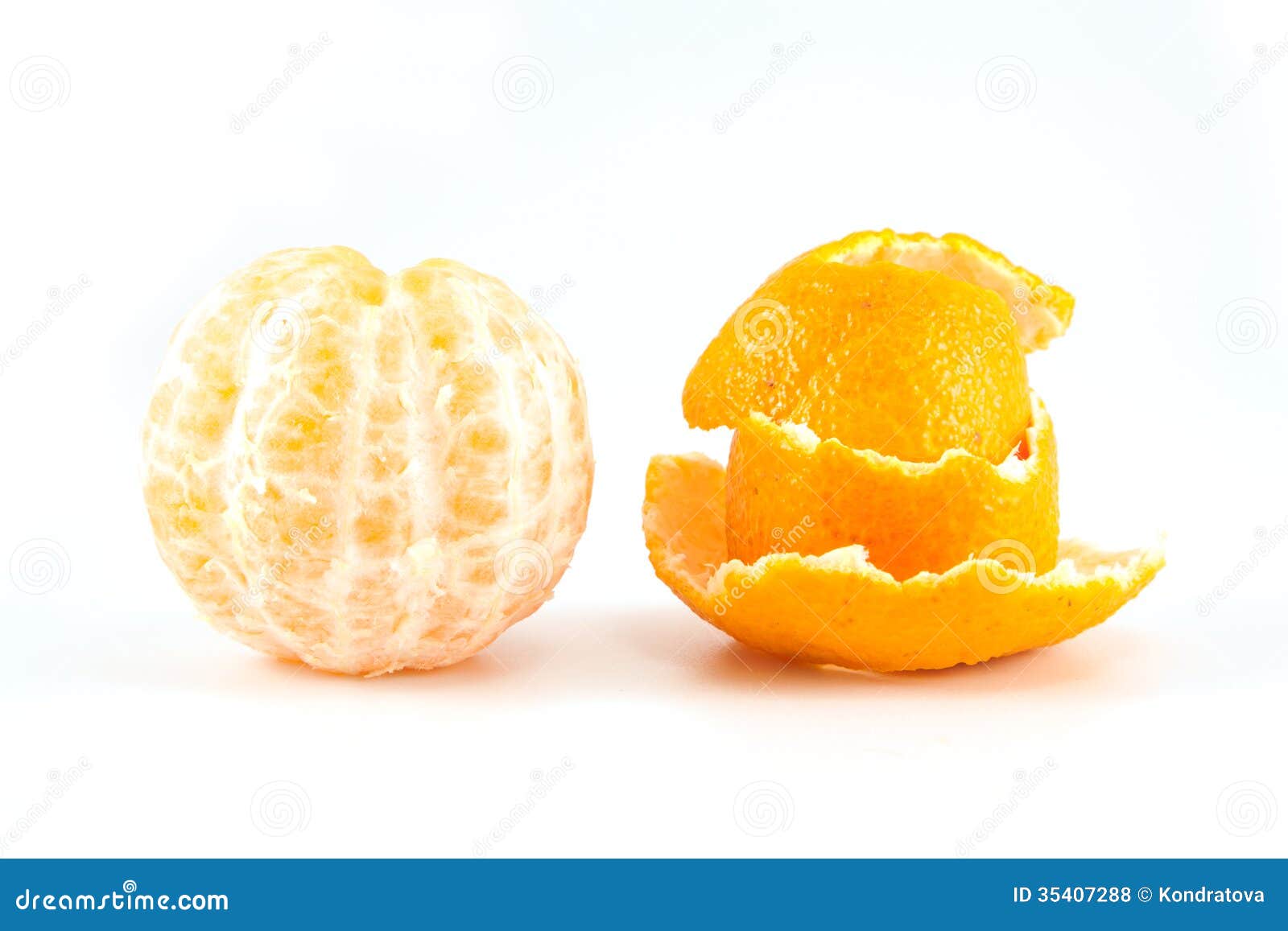 Mandarin of Mandarijn Met Schil Stock Foto - Image of kerstmis ...