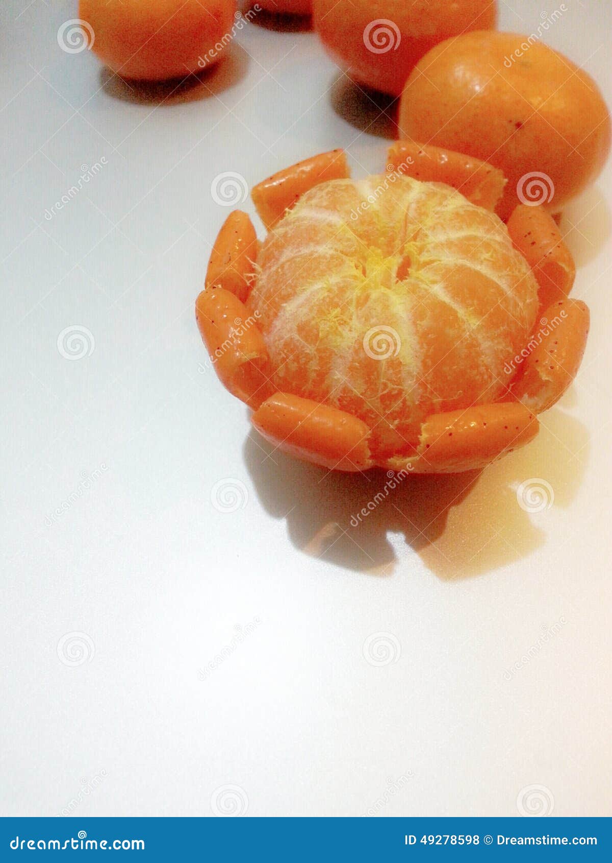 Mandarin Orange : Flower Shape Stock Photo - Image of shape, sweet ...