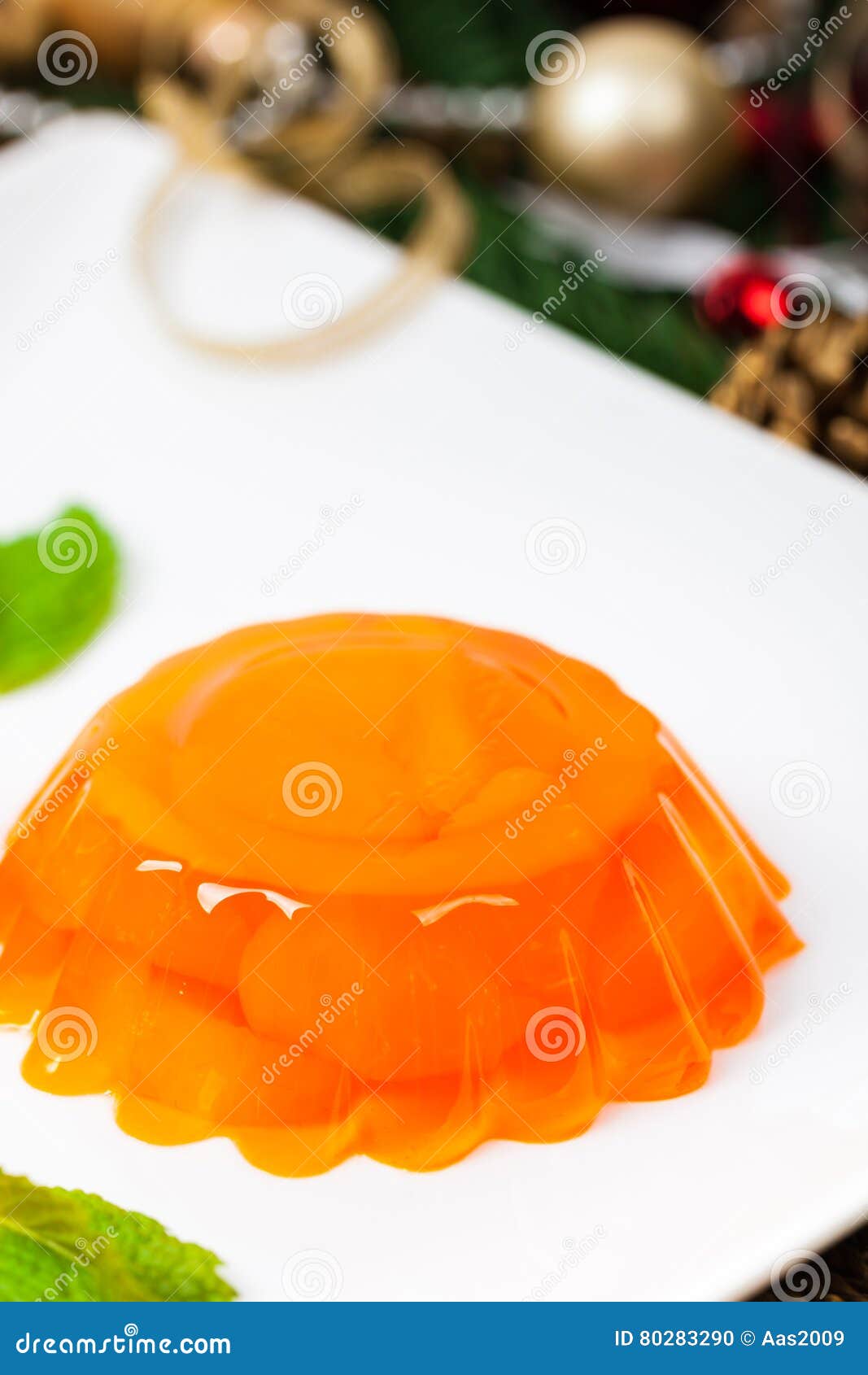 Mandarin Orange Jelly stock photo. Image of fruit, idea - 80283290