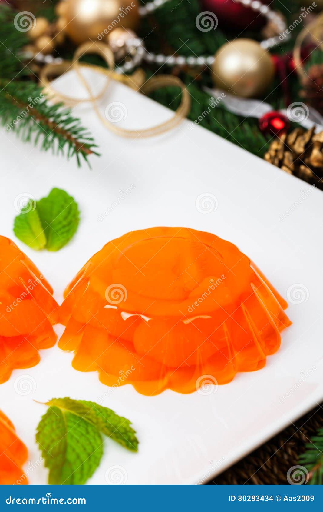 Mandarin Orange Jelly stock photo. Image of background - 80283434