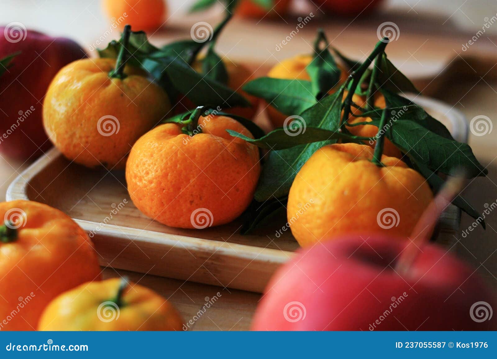 Tangerines and Apples for Breakfast Stock Image - Image of biscuits ...