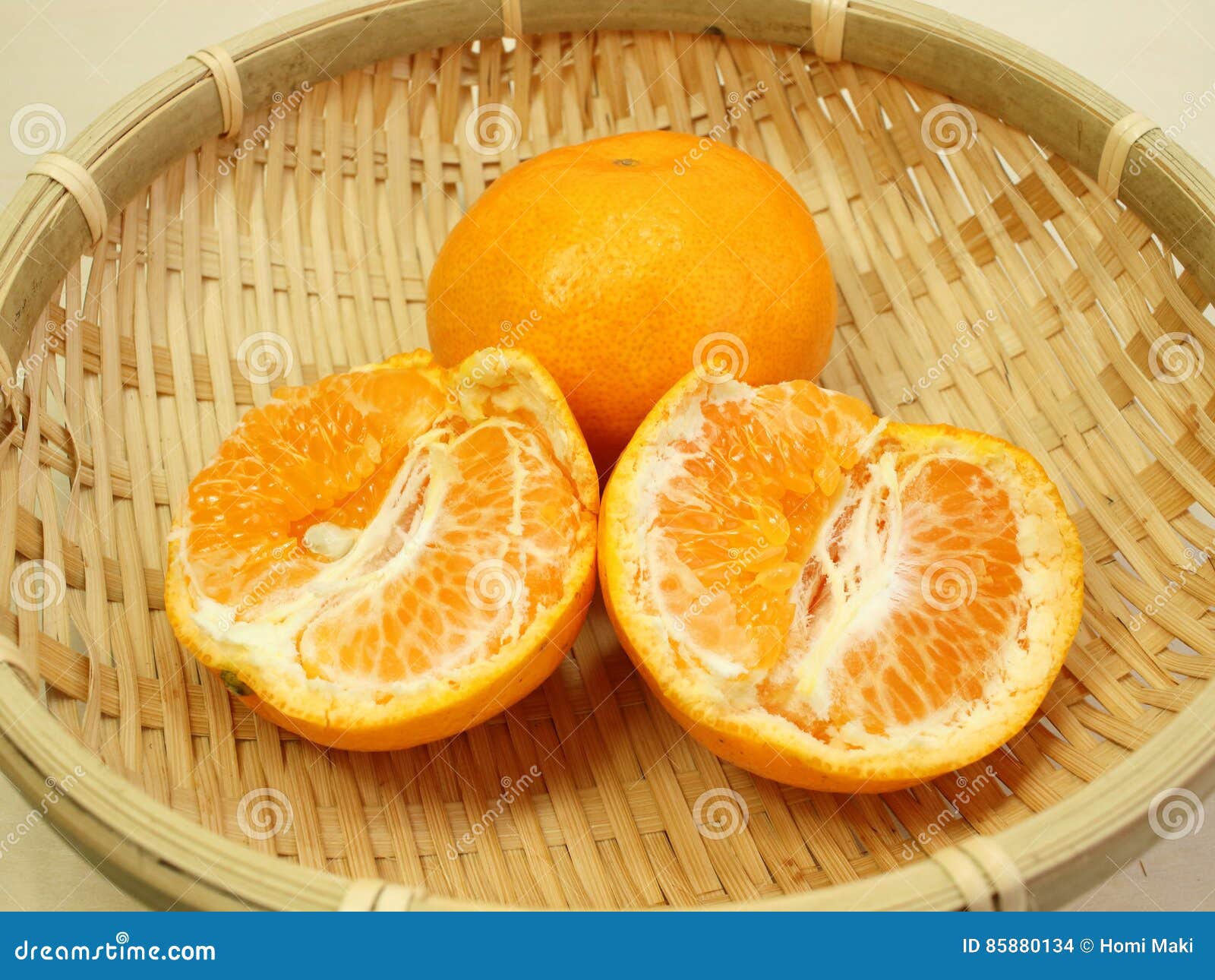 Mandarin oranges `Harumi` stock photo. Image of fresh - 85880134