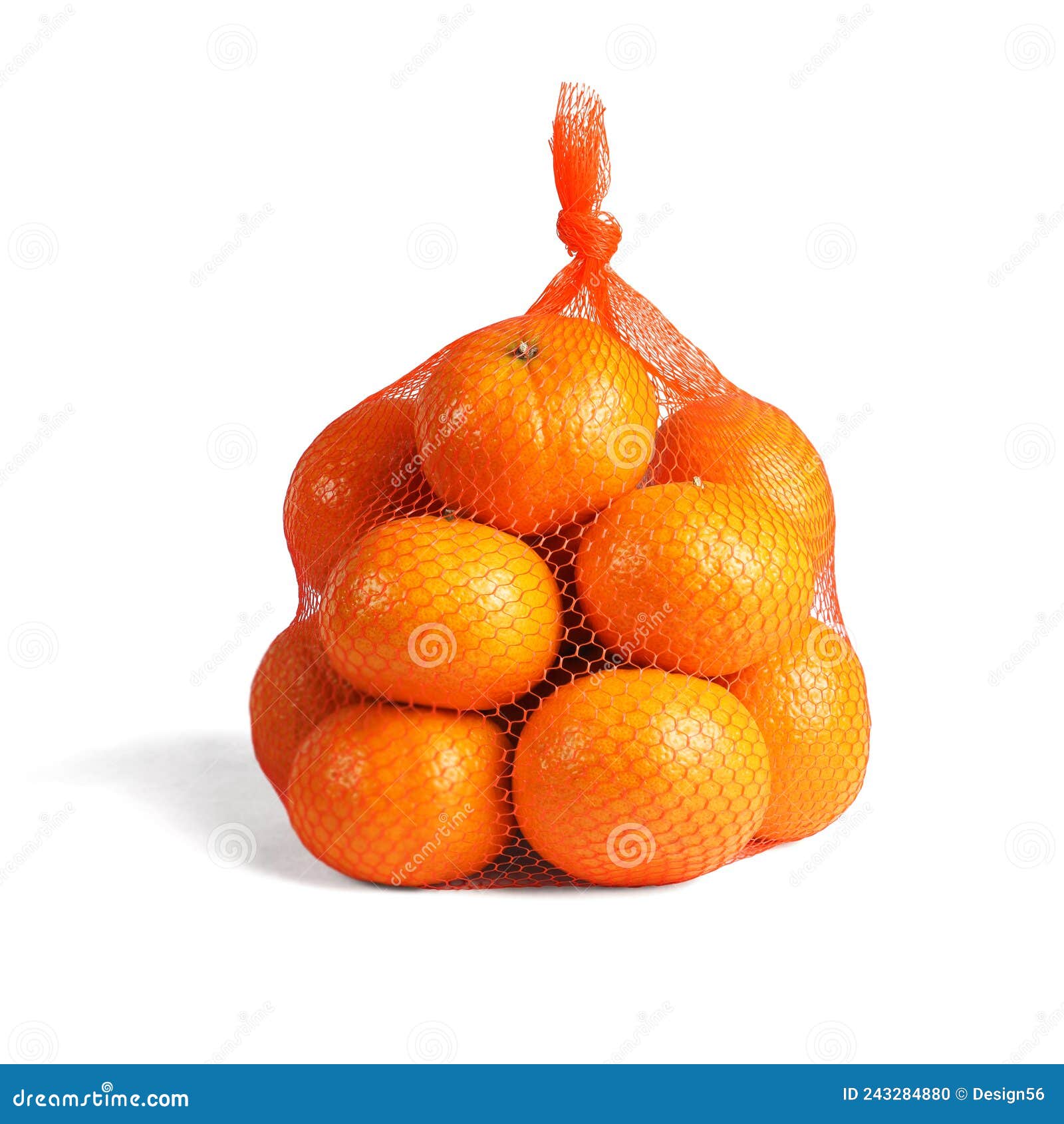 Mandarin Oranges in Plastic Mesh Sack Stock Photo - Image of object ...