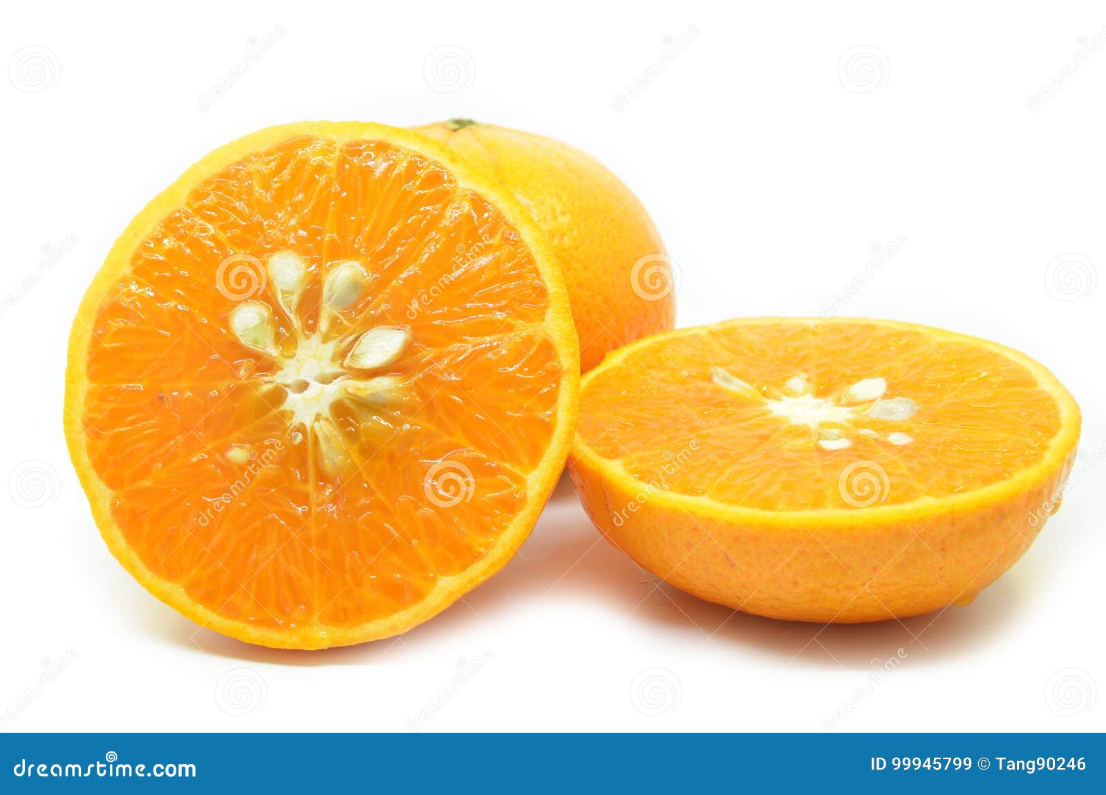 Mandarin Oranges with Segments Stock Image - Image of isolated, snack ...