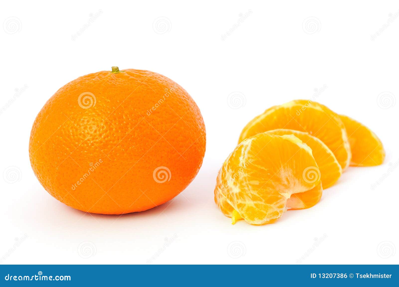Mandarin with Peeled Pieces Stock Photo - Image of horizontal, group ...