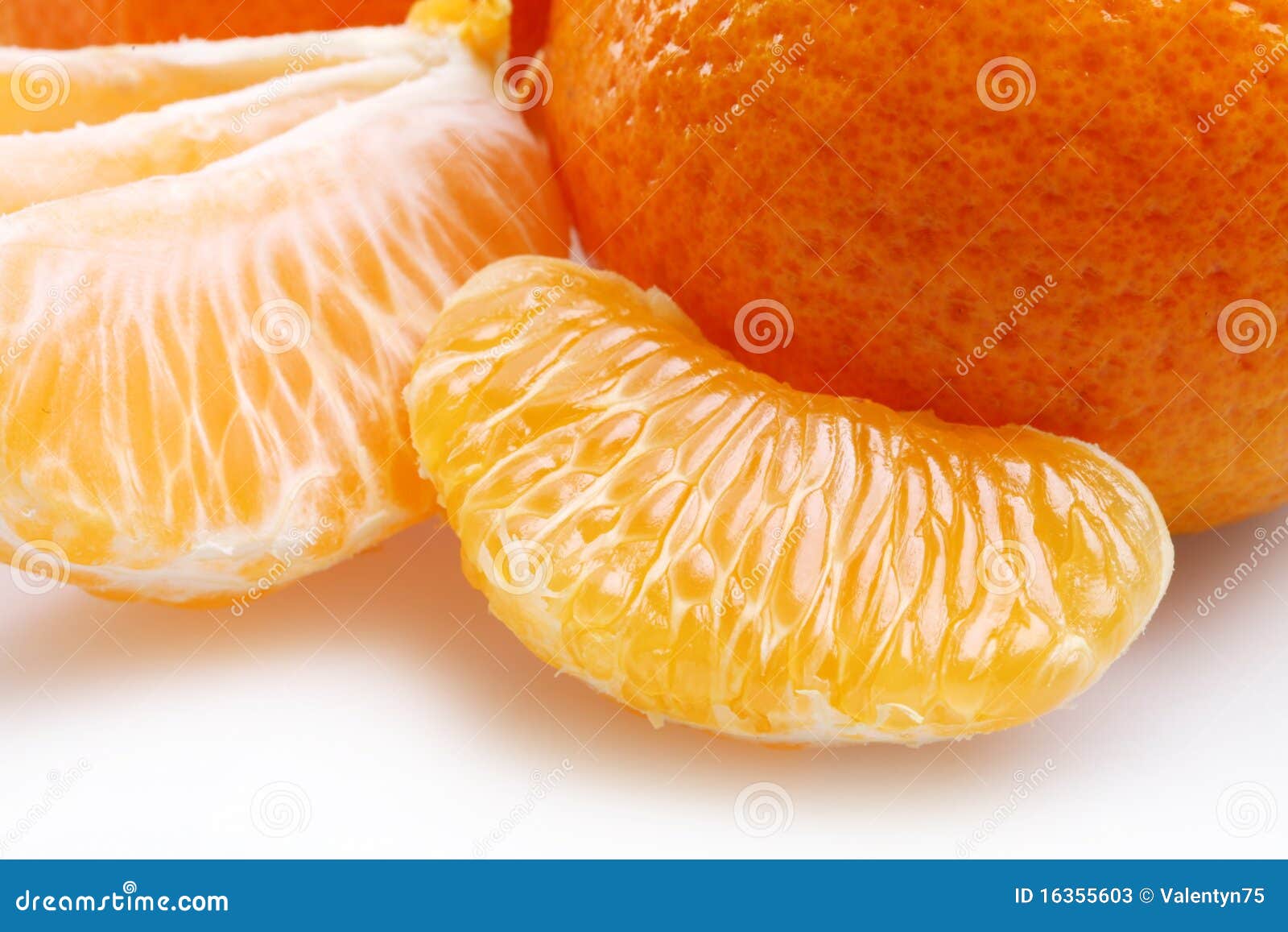 Mandarin slices stock image. Image of rich, tropical - 16355603