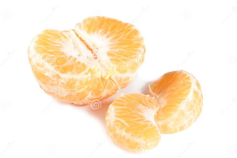 Mandarin and two slices stock image. Image of peel, refreshment - 23356871