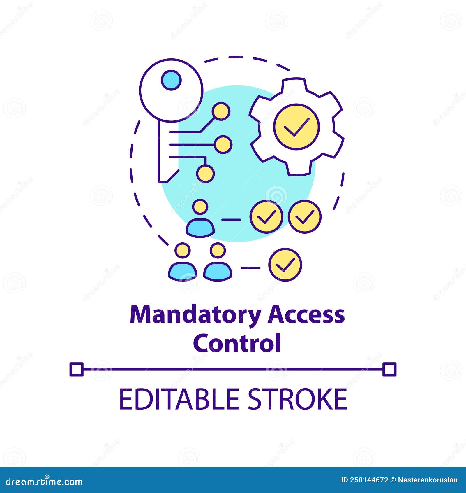 App Permissions Control Concept Icon Vector Illustration ... App Permissions Control Concept Icon Vector Illustration ...