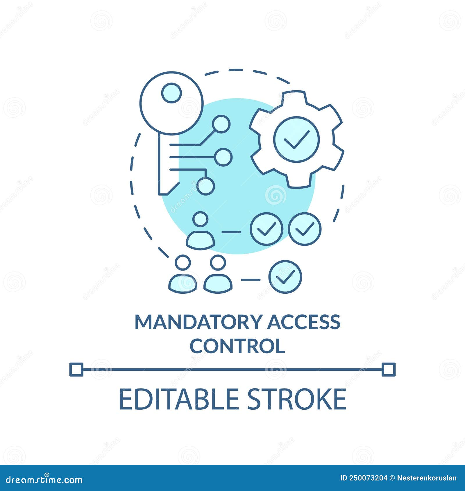 App Permissions Control Concept Icon Vector Illustration ... App Permissions Control Concept Icon Vector Illustration ...