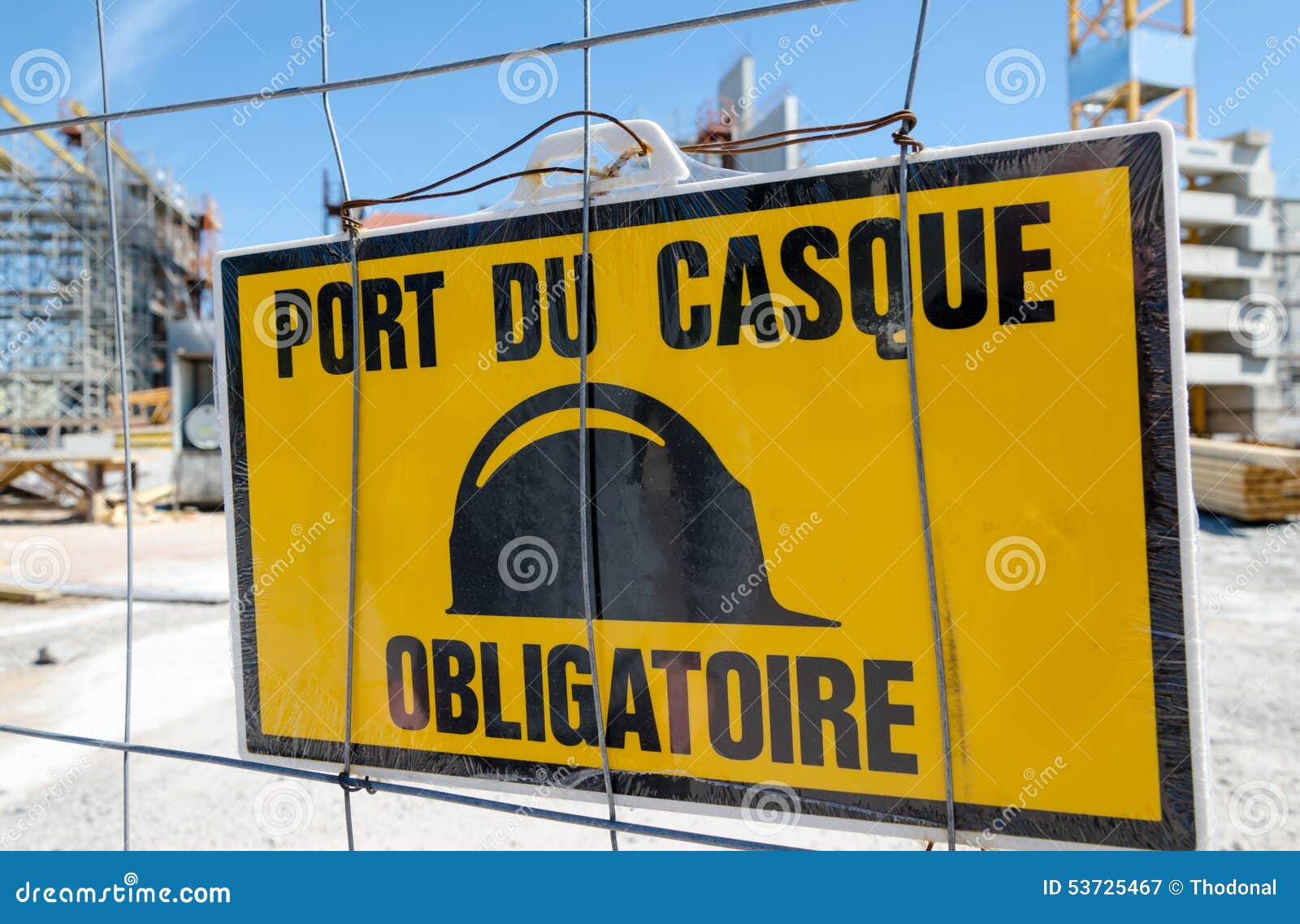 Mandatory helmet sign stock image. Image of industry - 53725467