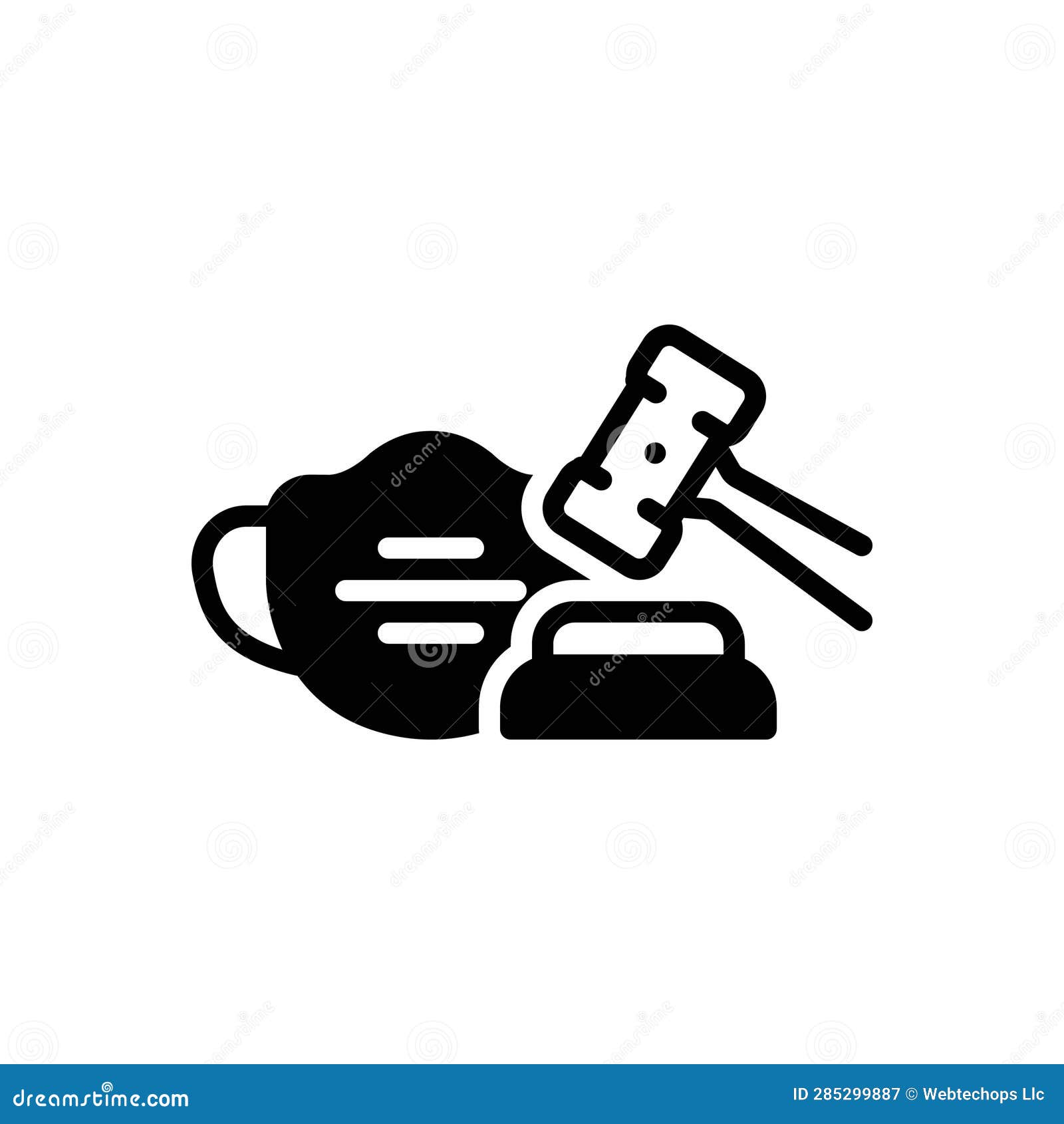 Black Solid Icon for Mandatory, Compulsory and Face Stock Vector ...