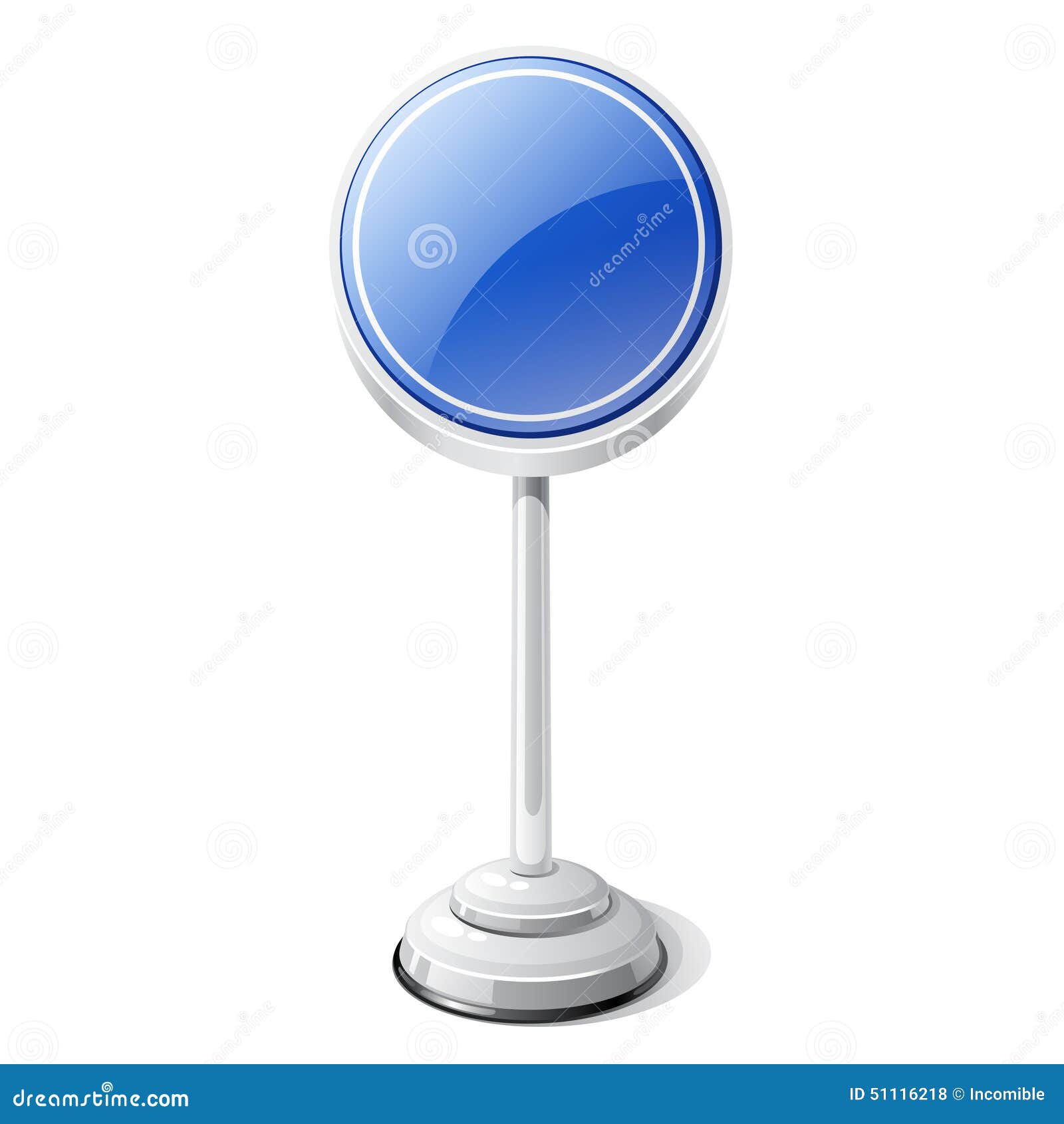 Mandatory Road Signs Icon In Outline Style Isolated On White Background ...