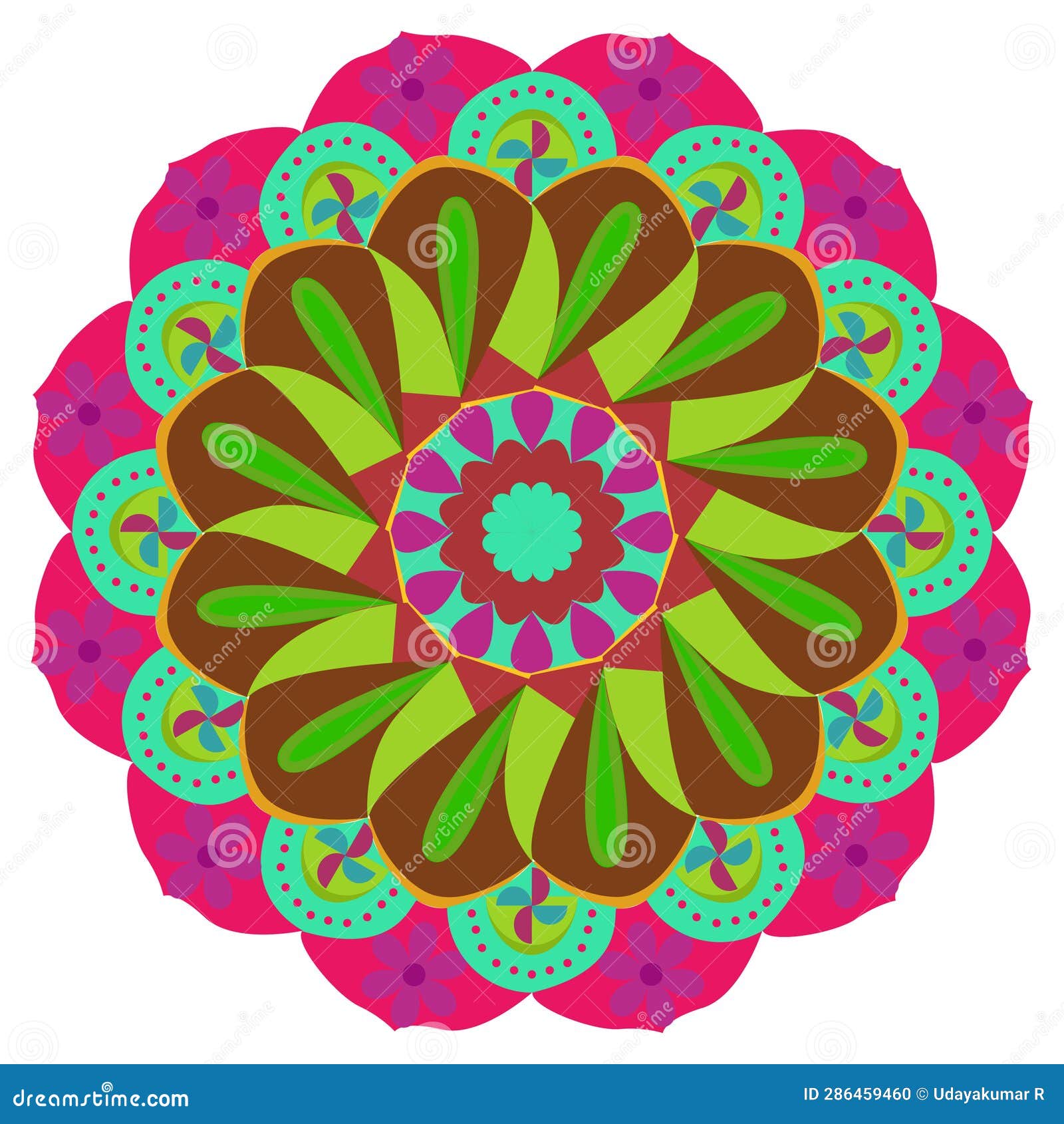 The Mandela Pattern Poster Page Learn Cartoon Vector | CartoonDealer ...