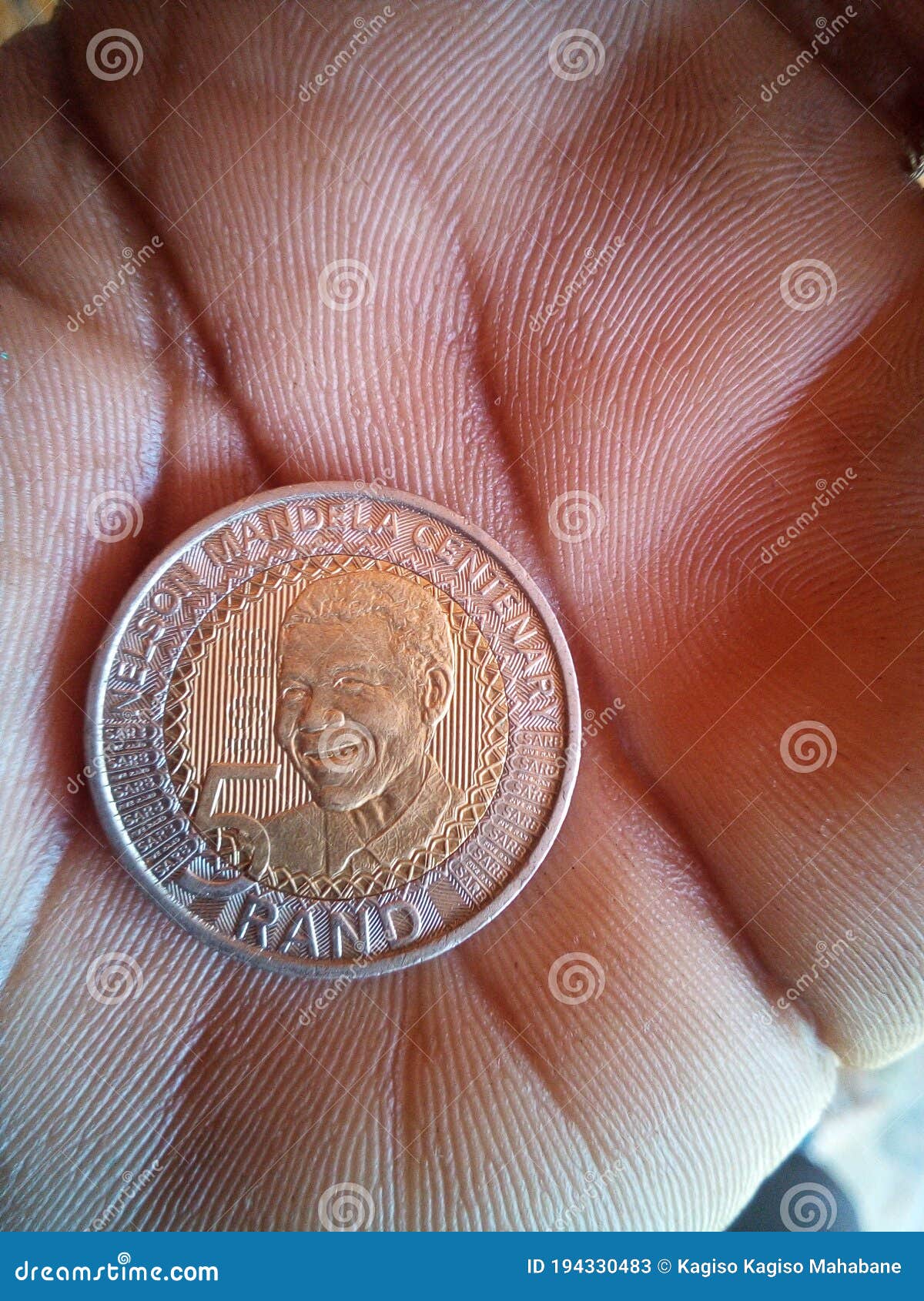 Mandela Coin Still in Smile 5Rand Stock Image - Image of still, smile ...