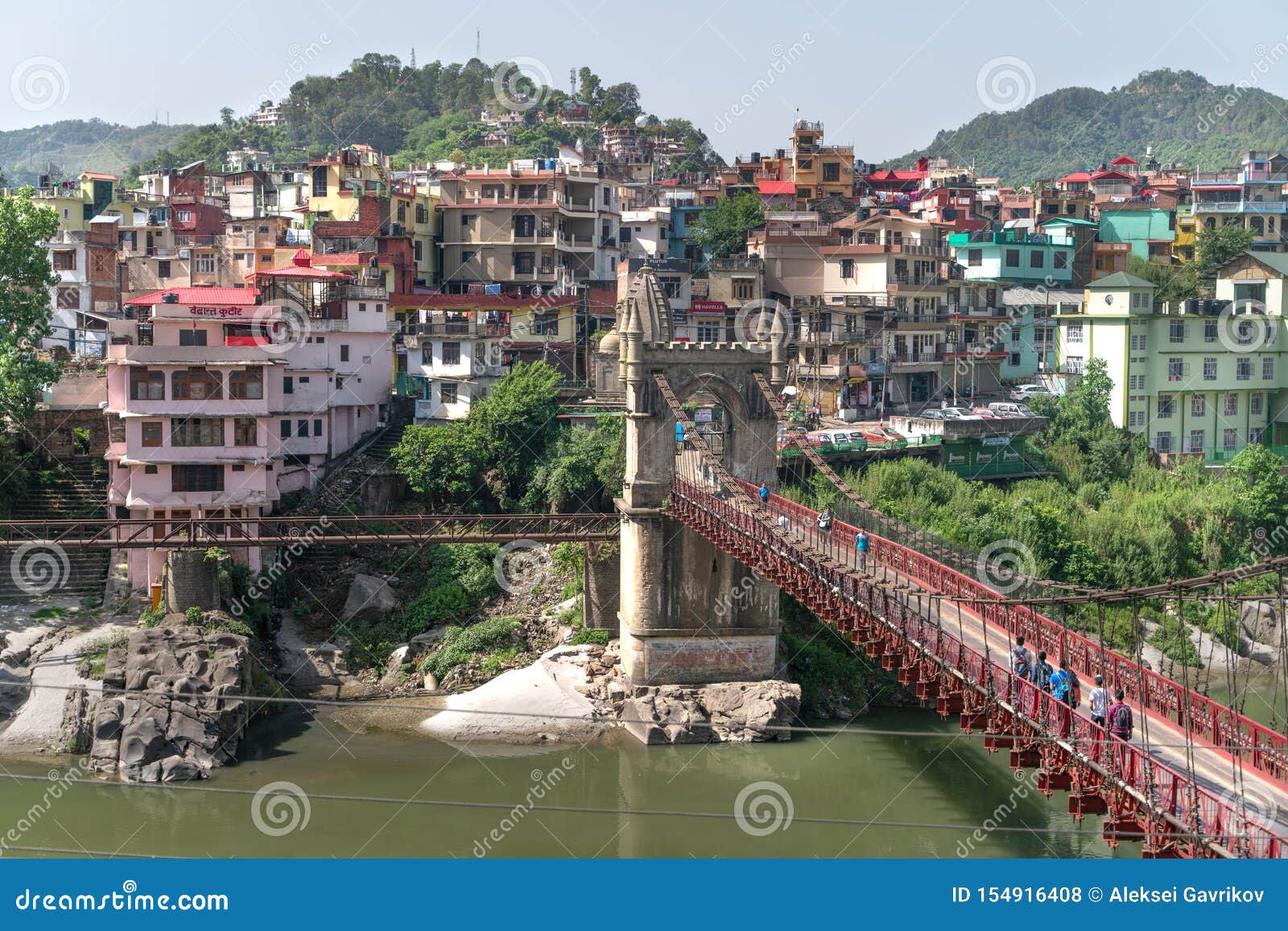 Mandi/India-26.04.2019:the Mandi Town and Victoria Bridge Editorial ...