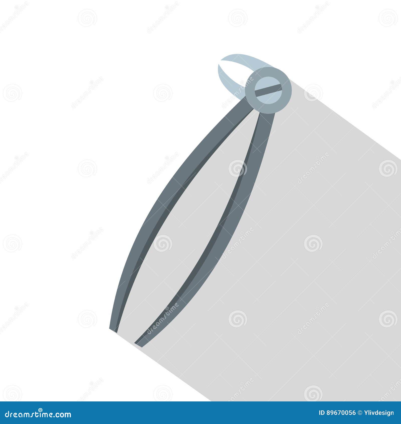 Mandibular Wisdom Tooth Dentist Forceps Icon, Vector Illustration ...