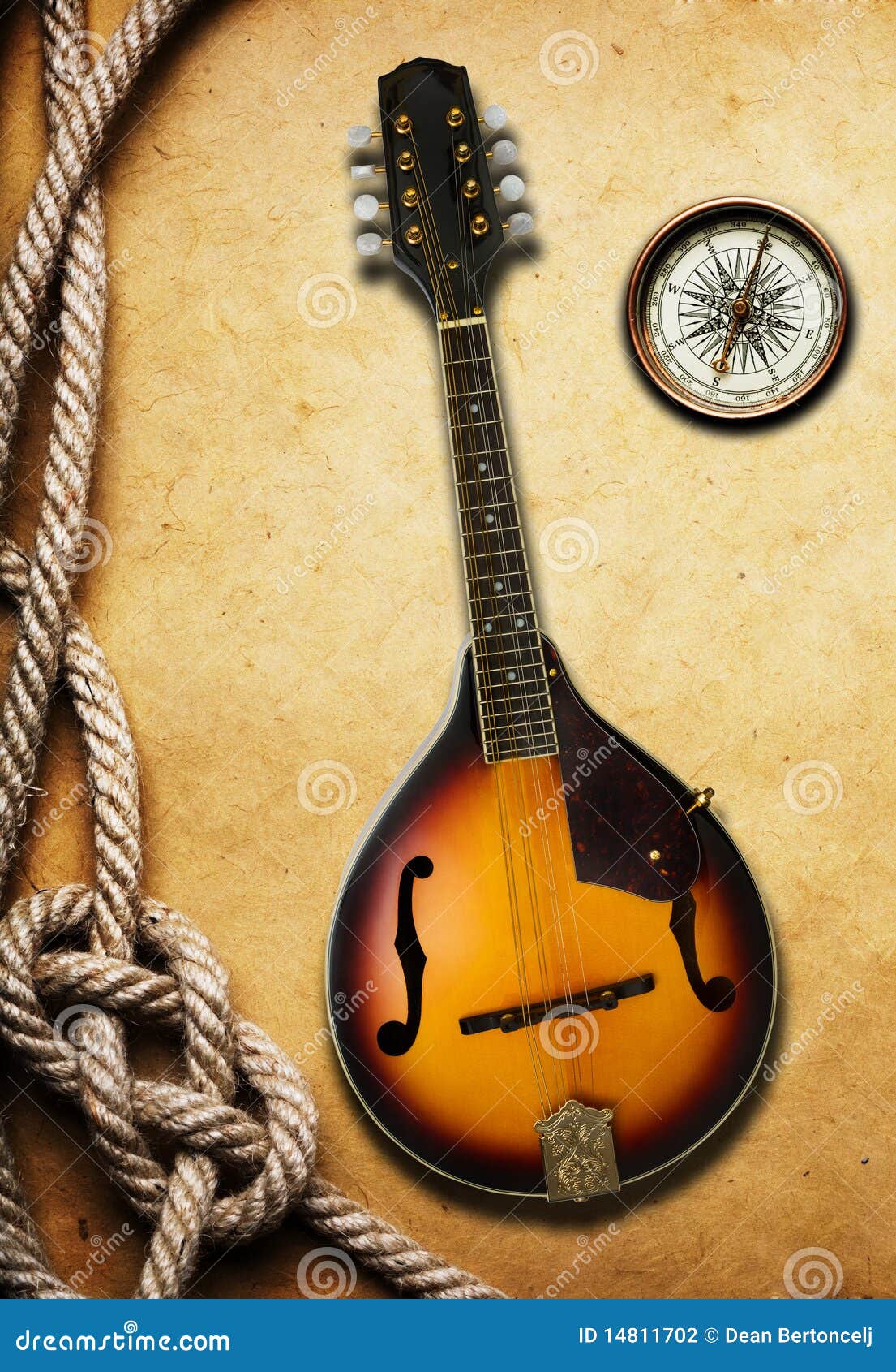 Mandolin stock photo. Image of wood, brown, paper, soprano - 14811702