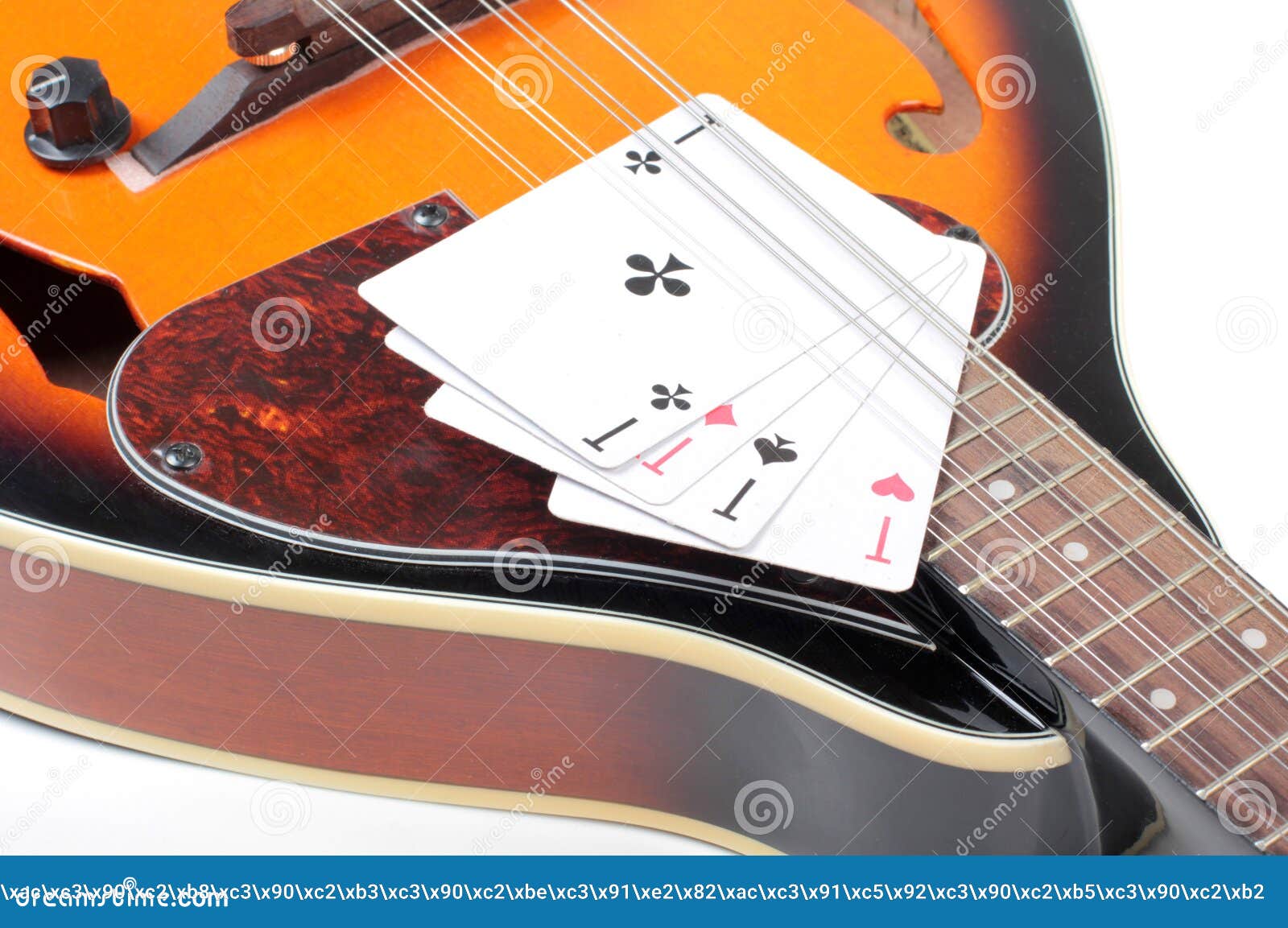 Mandolin and card stock image. Image of mandolin, folk - 30635081