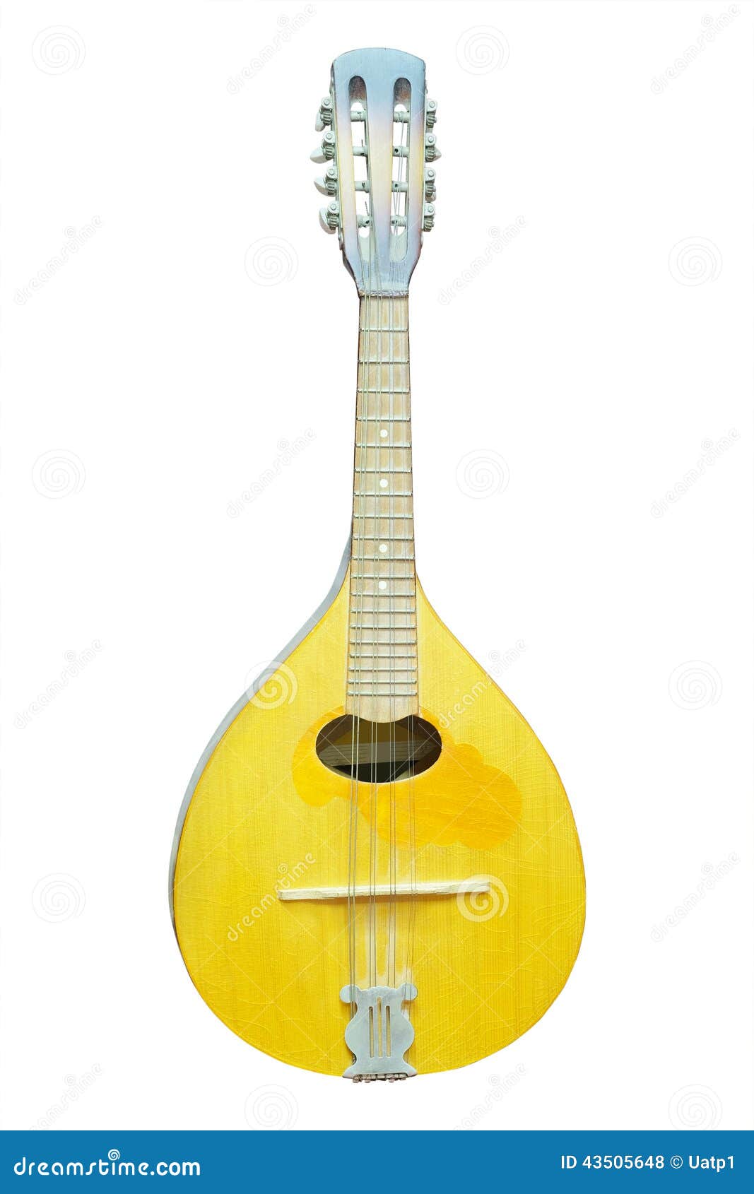 Mandolin Isolated On A White Background. Side View. Baroque String ...
