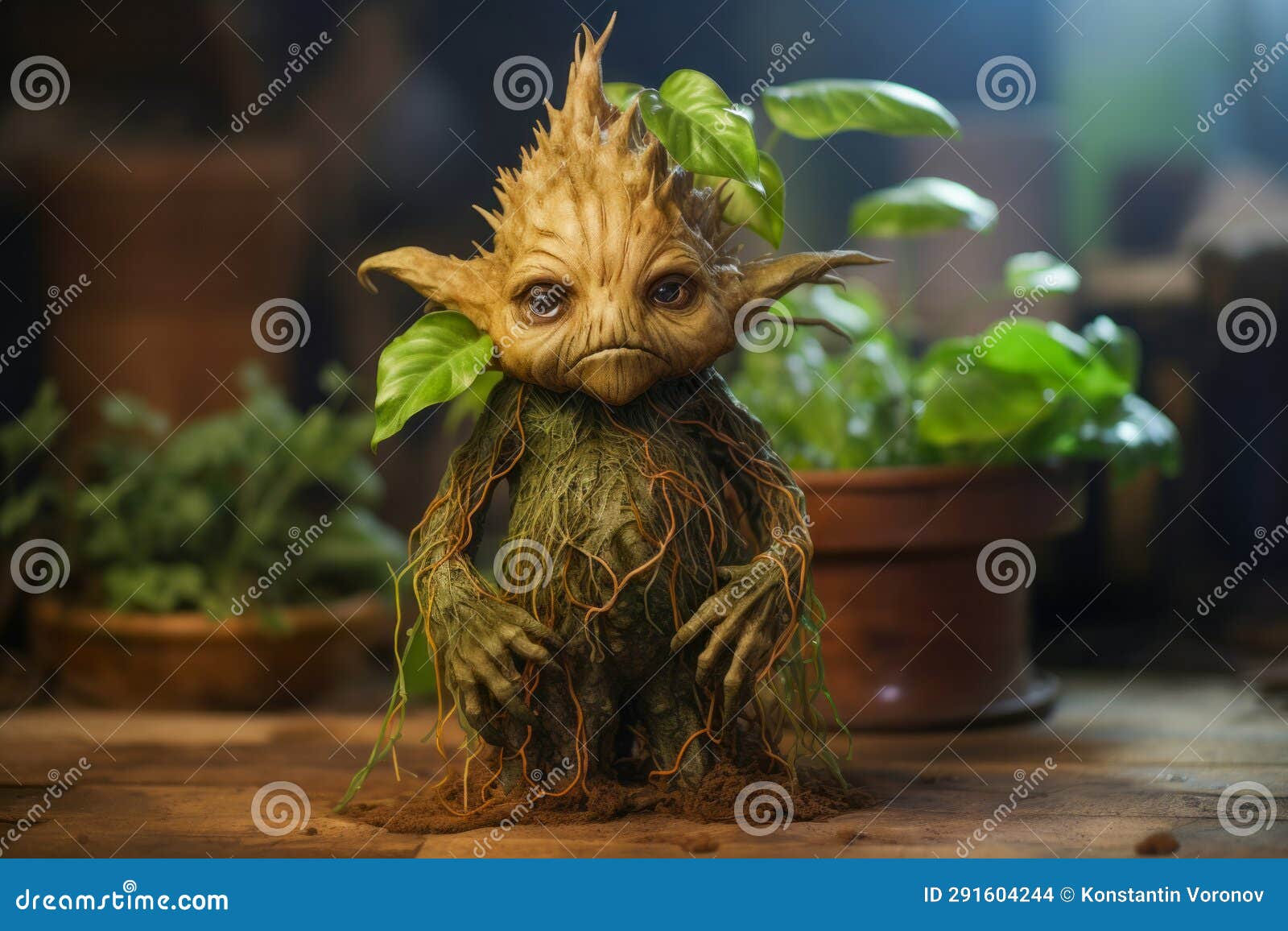 A Mandrake Root Character, Reflecting Its Magical and Mythical ...