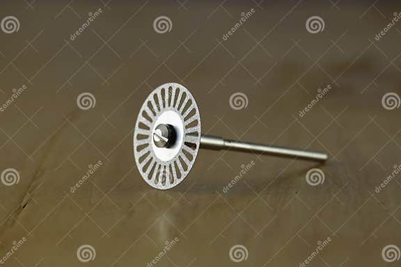 Mandrel with diamond disc stock photo. Image of prosthetics - 133614398