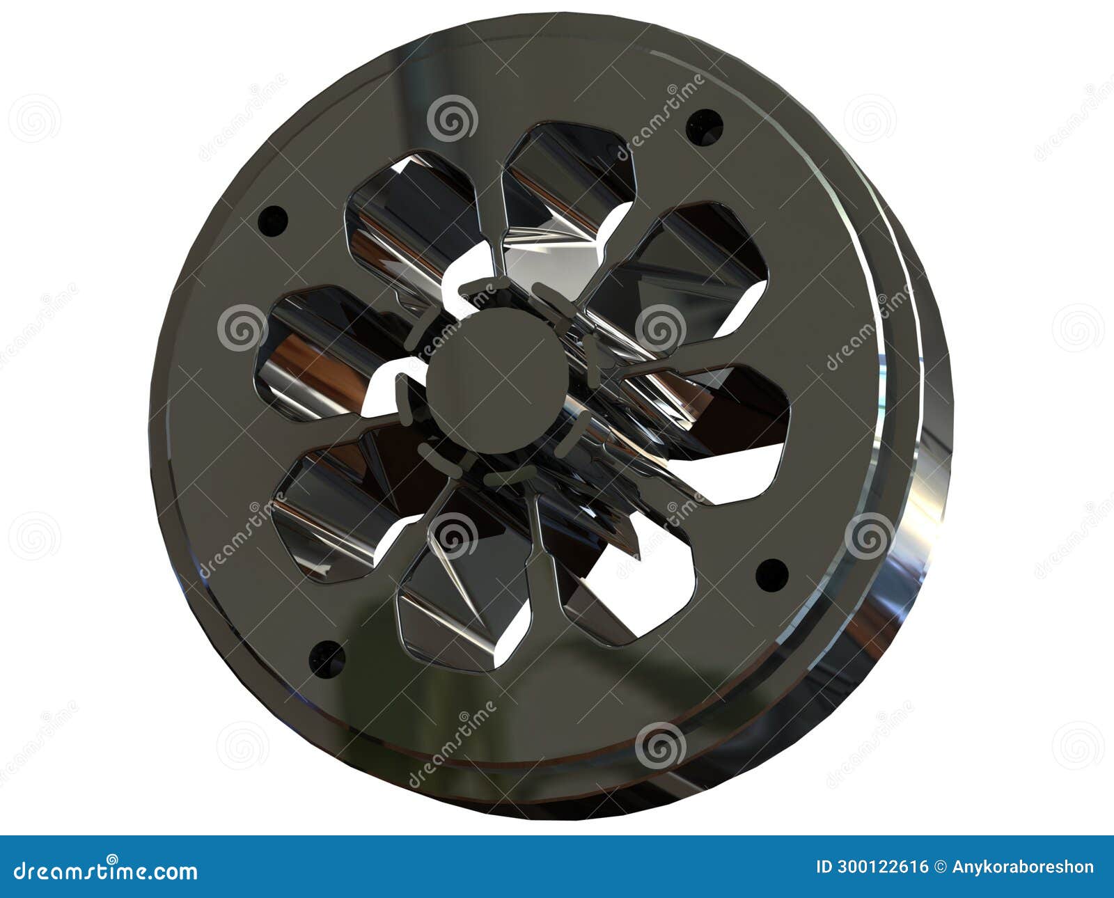 Mandrel Die for Pipe Extrusion 3D Rendering V4 Stock Illustration ...