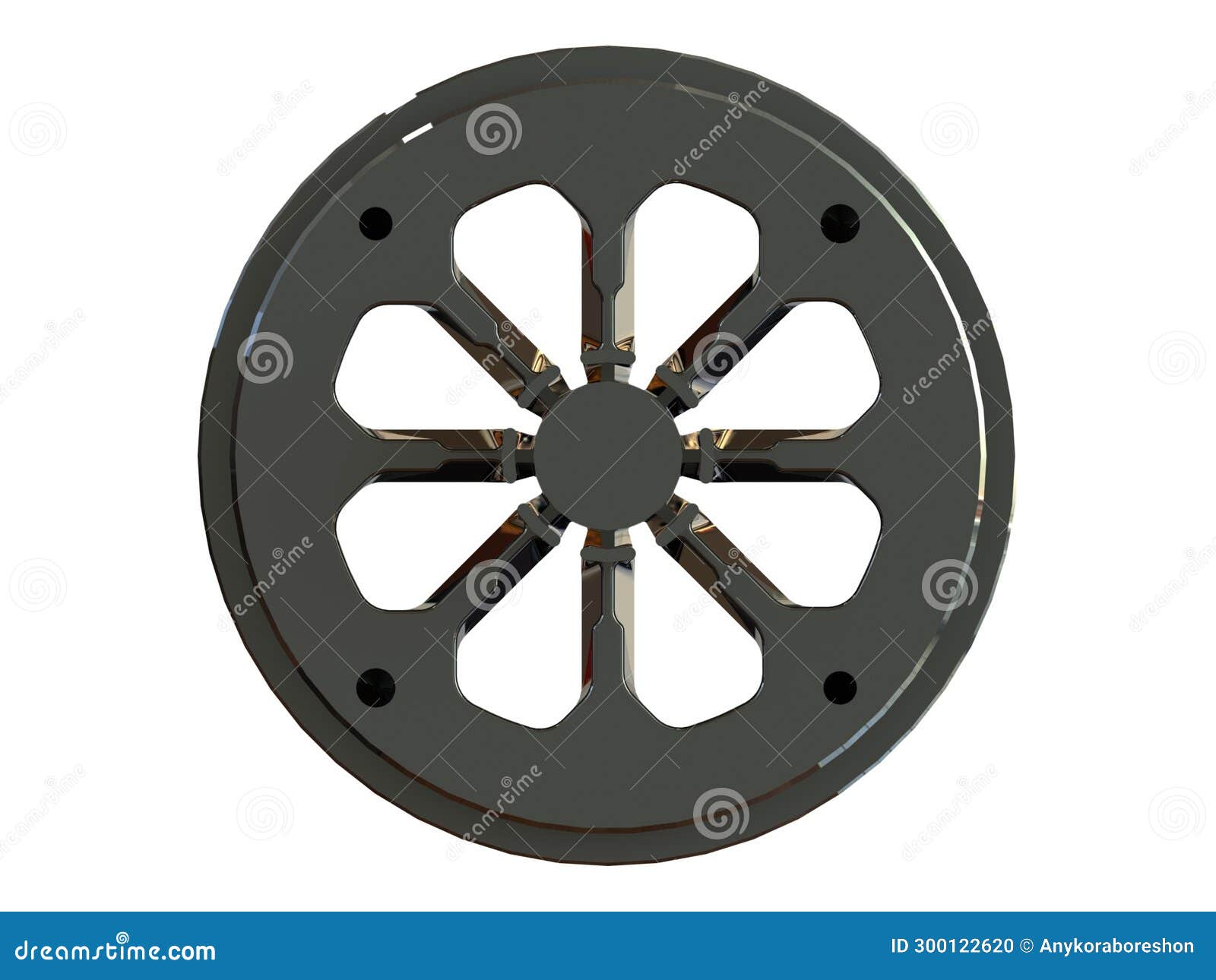 Mandrel Die for Pipe Extrusion 3D Rendering V2 Stock Illustration ...